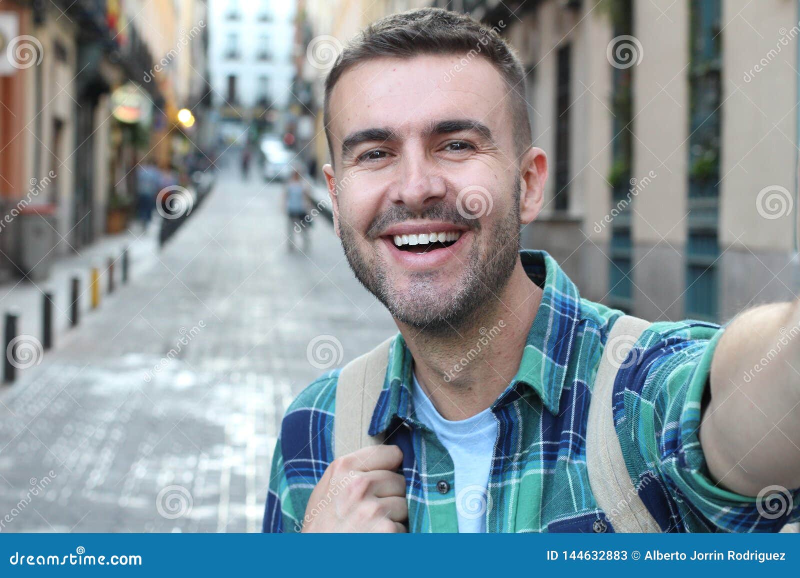 Very Handsome Man Taking Selfie Stock Image - Image of caucasian, ideal ...