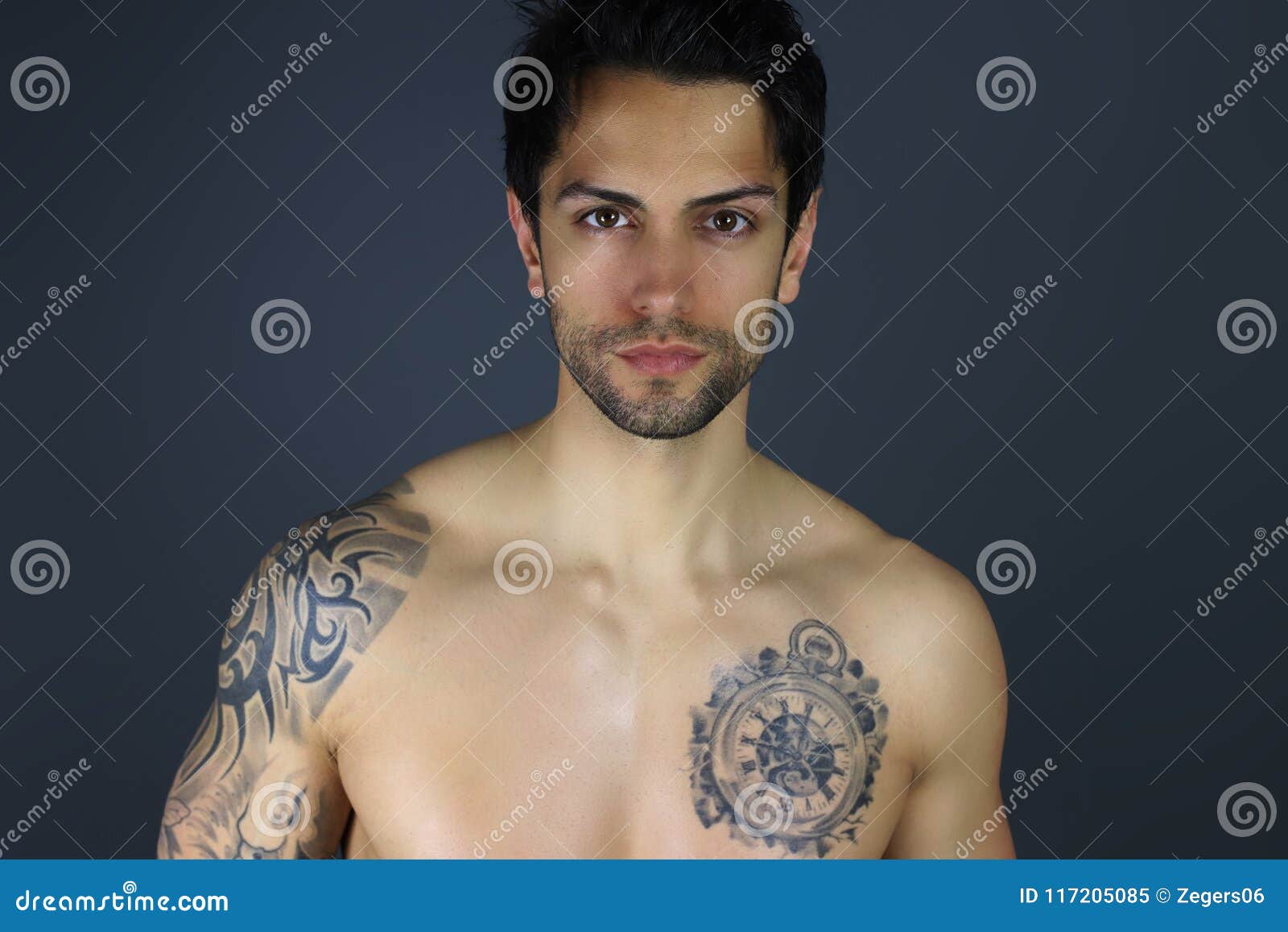 Very Handsome Man with Tattoos Stock Image - Image of tattoo, male ...