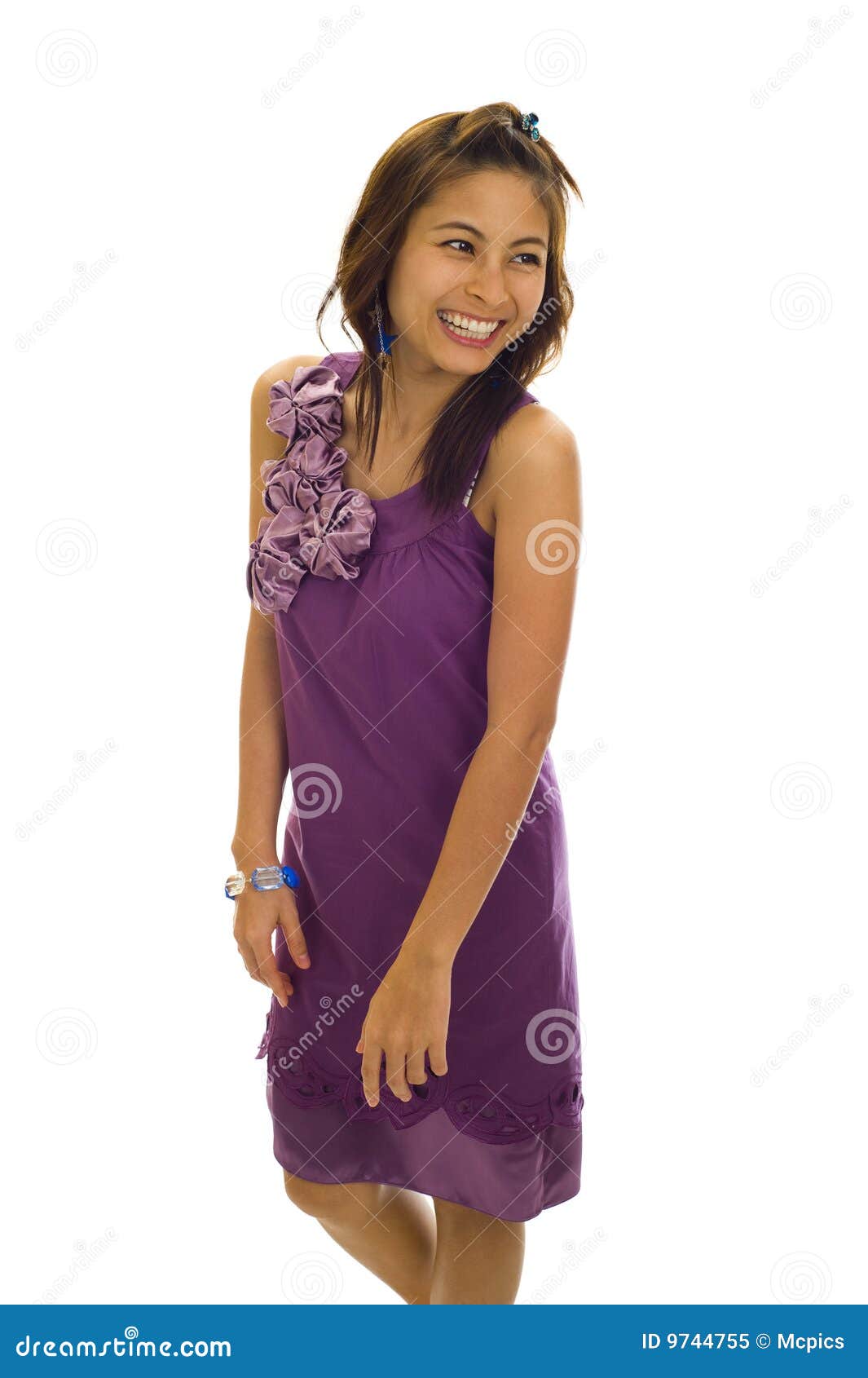 Very happy asian woman stock image. Image of elegant, smile - 9744755