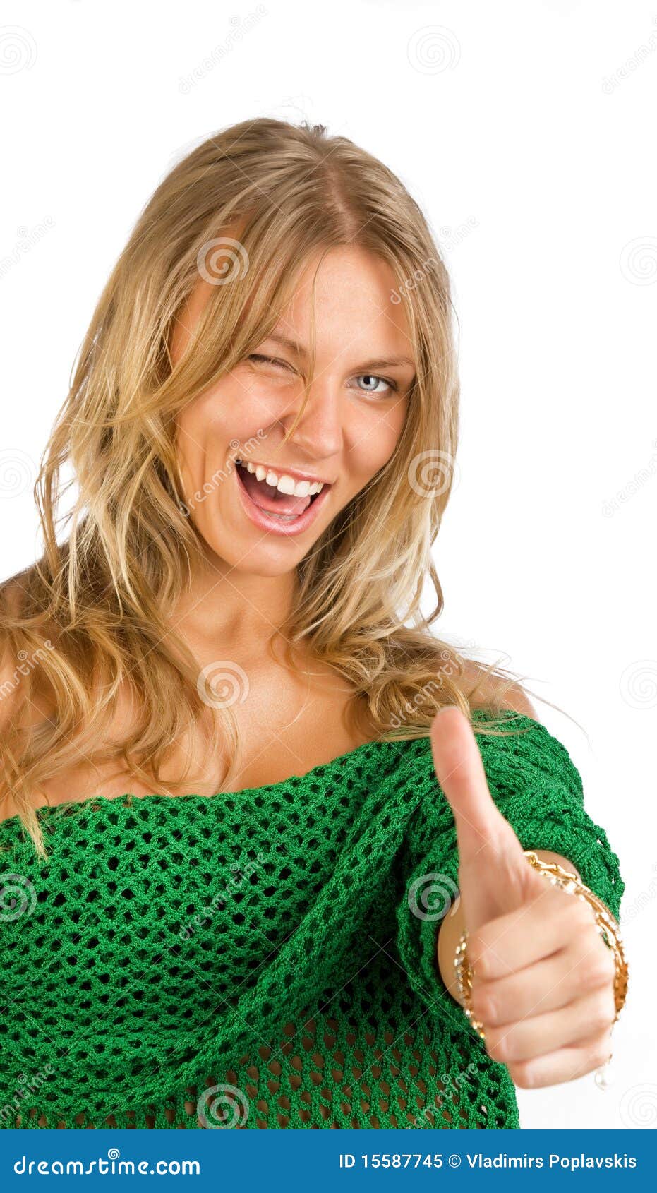 Very happy girl stock image. Image of bracelet, confident - 15587745