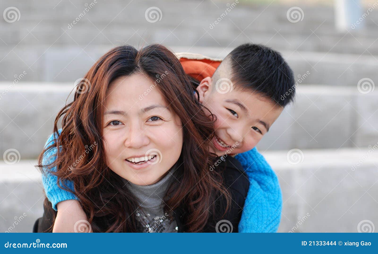 Very happy mother and son stock photo. Image of asian - 21333444