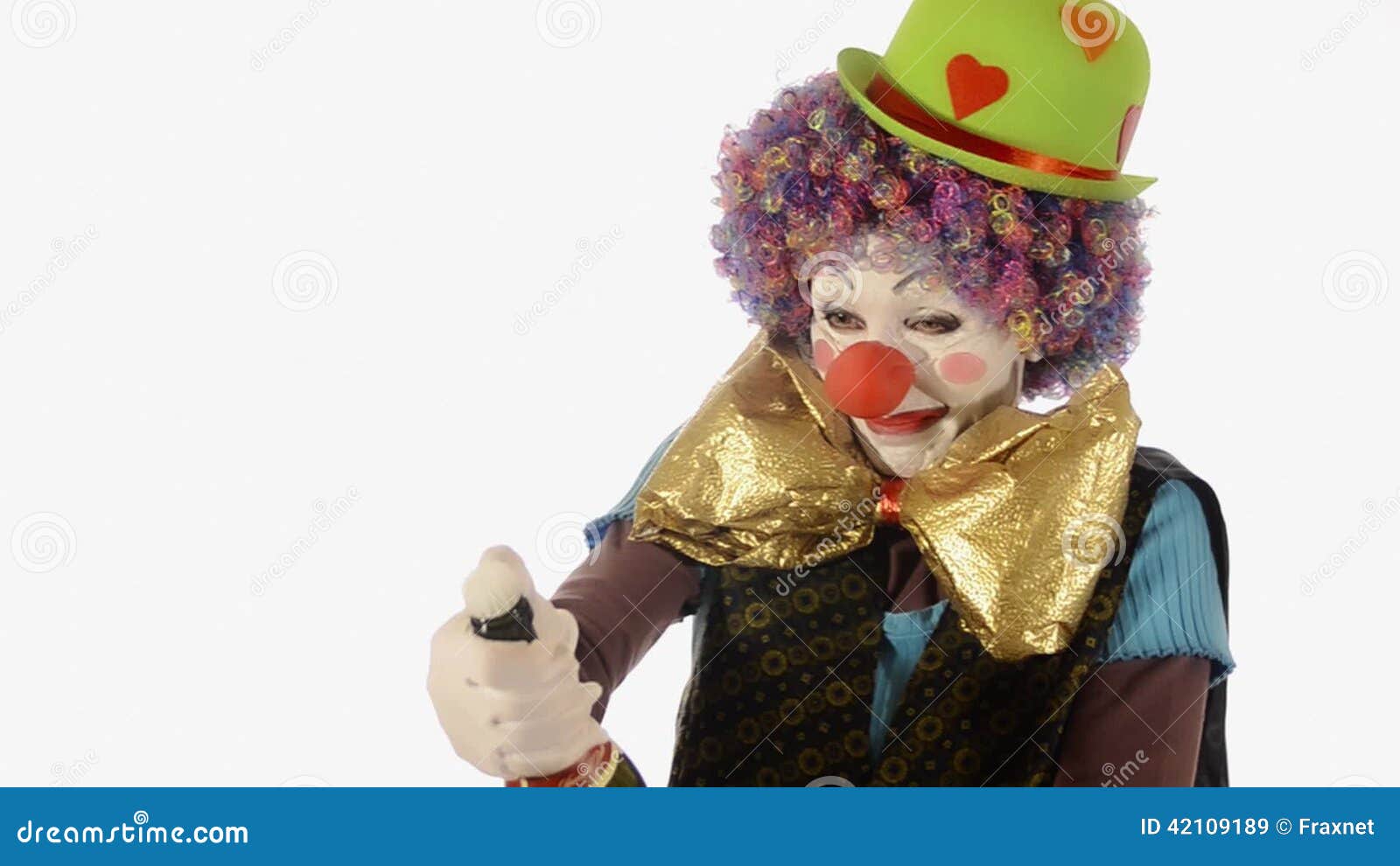 Very Happy New Year with the Clown Stock Video - Video of costume, game ...