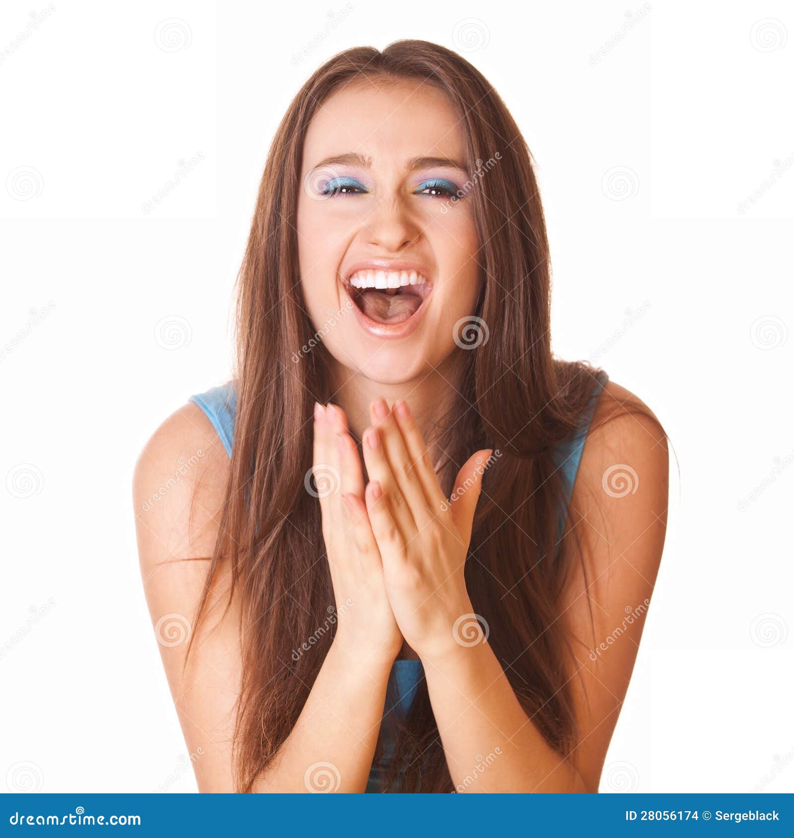 Very Happy Woman in Amazement Stock Photo - Image of amazed, caucasian ...