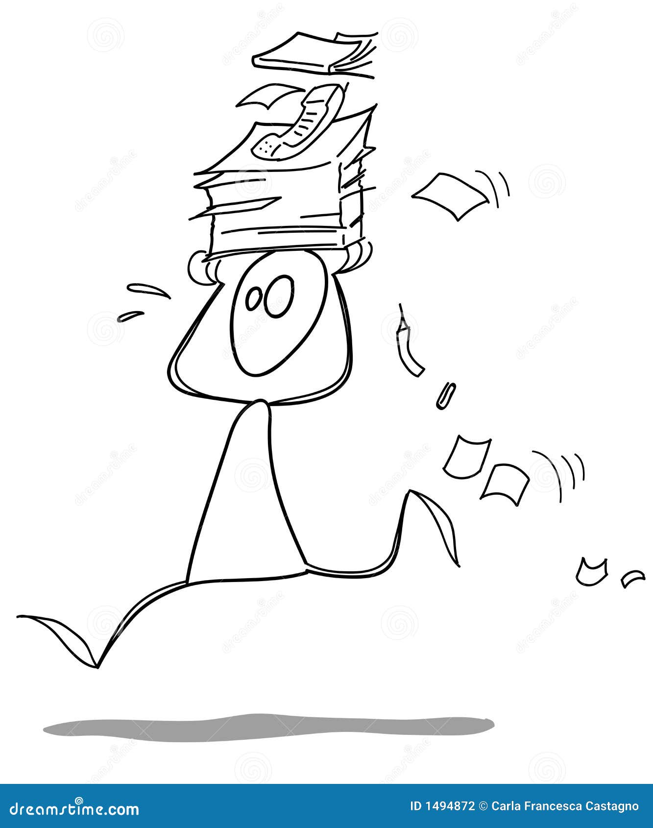 Hardworking Clipart Black And White