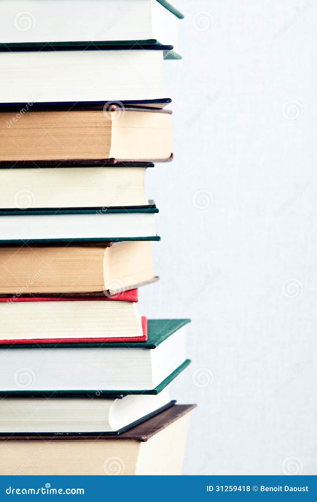 Very high stack of books stock photo. Image of cover - 31259418