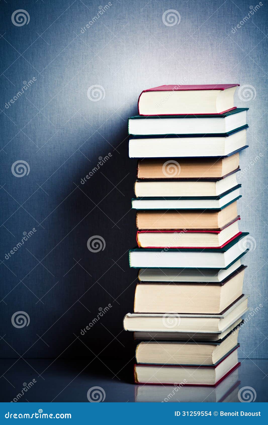 Very high stack of books stock photo. Image of background - 31259554