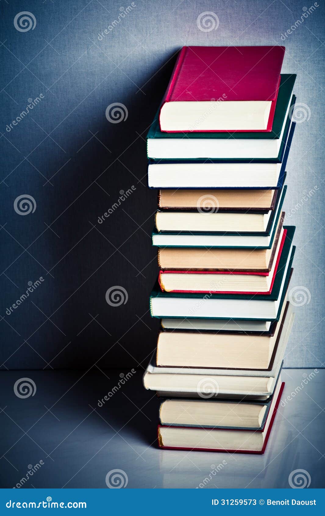 Very high stack of books stock image. Image of archive - 31259573
