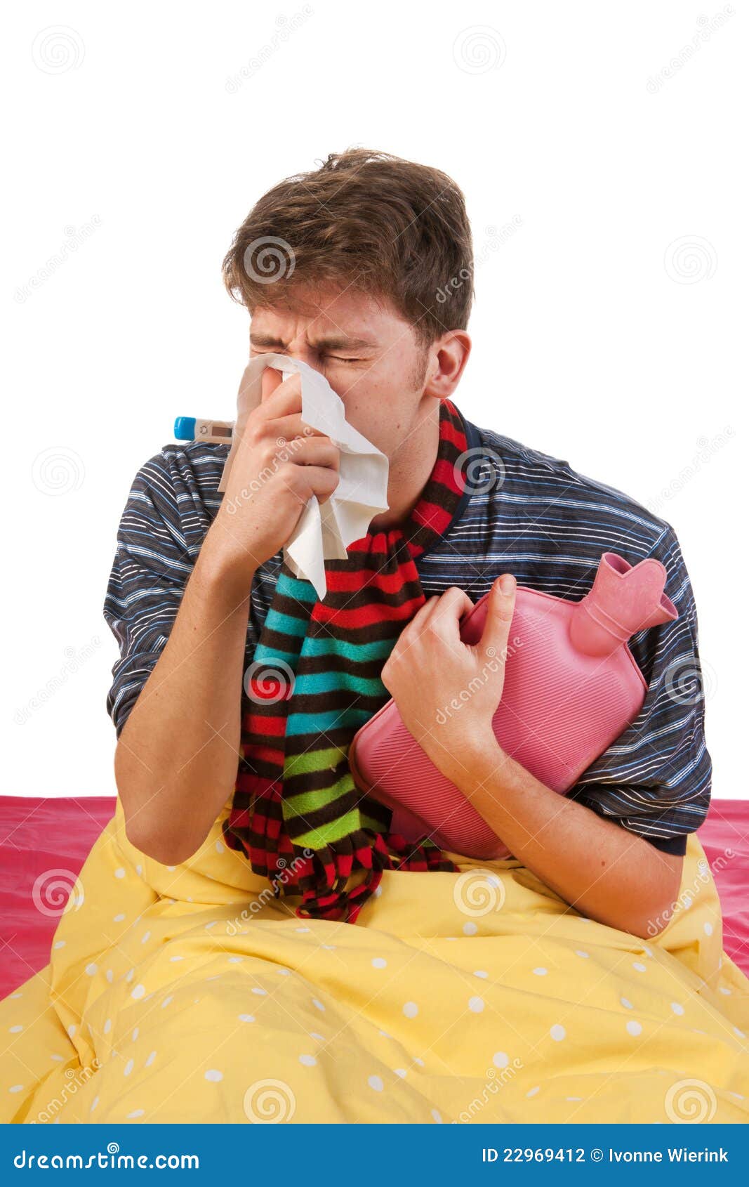 Very ill man stock photo. Image of blowing, handkerchief - 22969412