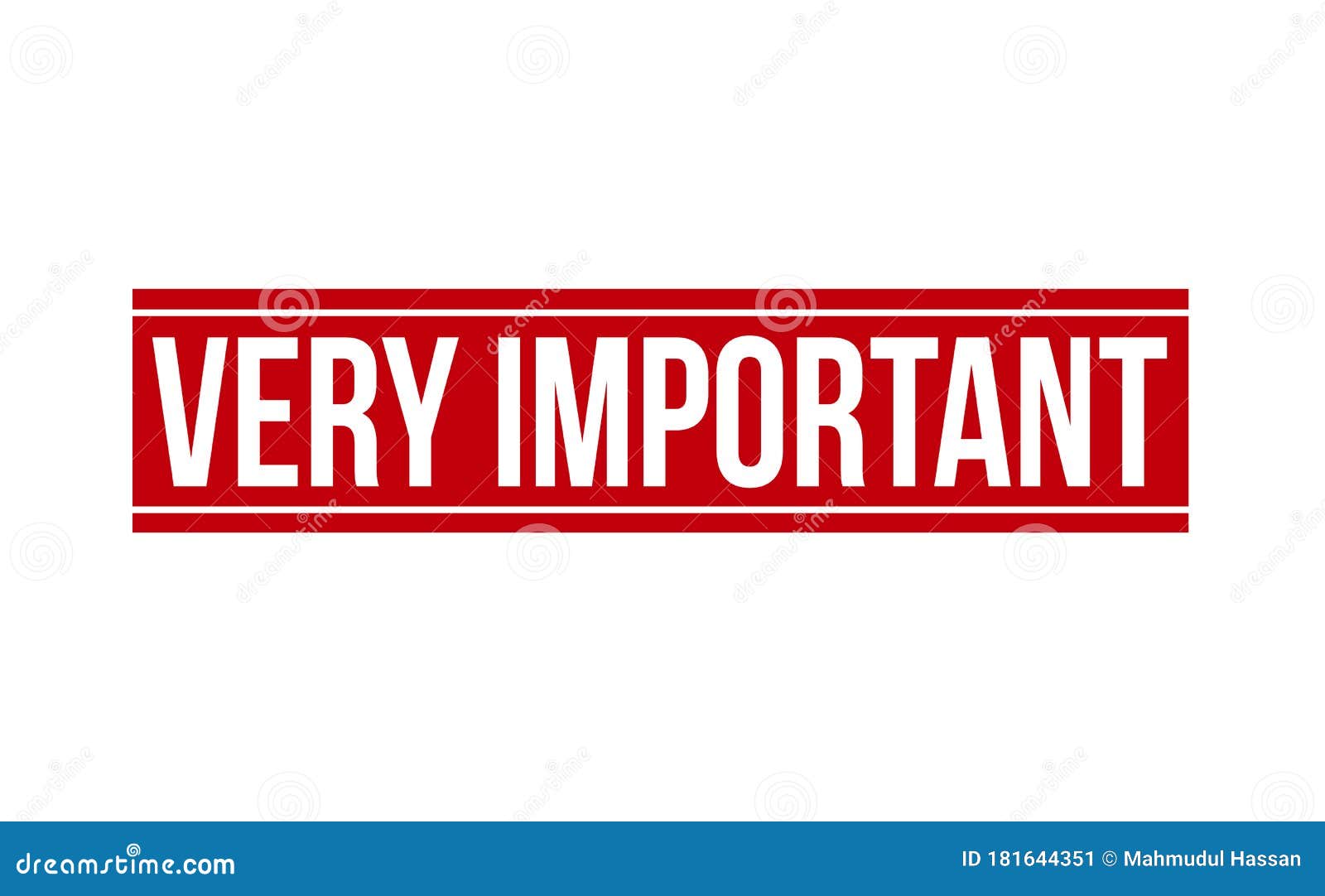 Very Important Rubber Stamp. Red Very Important Rubber Grunge Stamp ...