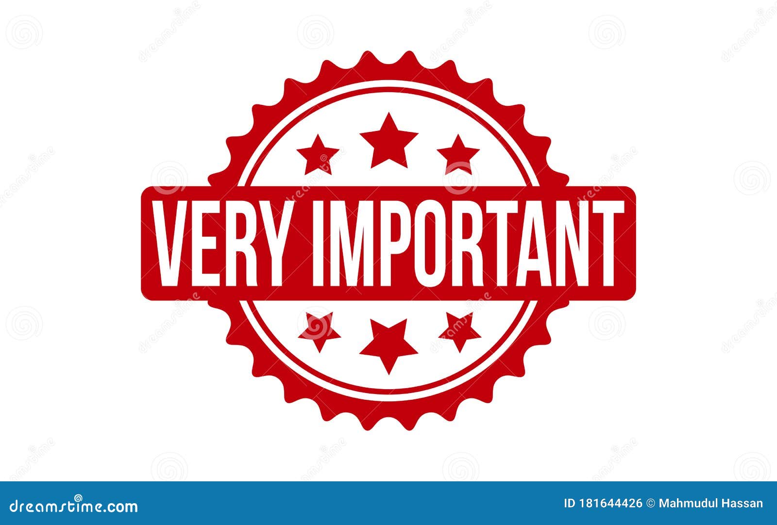 Very Important Rubber Stamp. Red Very Important Rubber Grunge Stamp ...