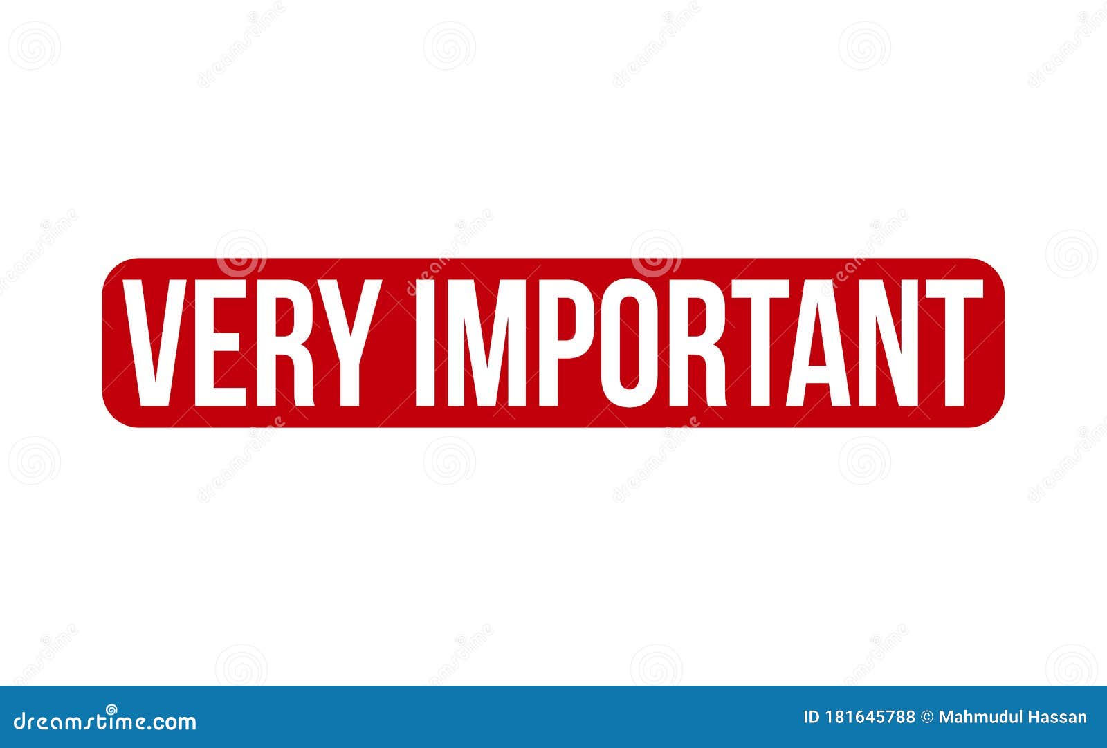 Very Important Rubber Stamp. Red Very Important Rubber Grunge Stamp ...