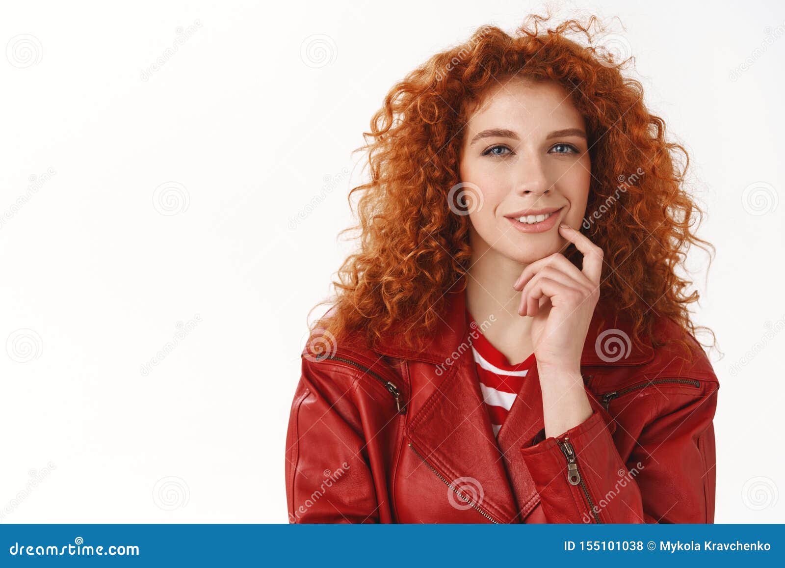 Very Interesting Girl Pondering Buy Not Attractive Curious Redhead