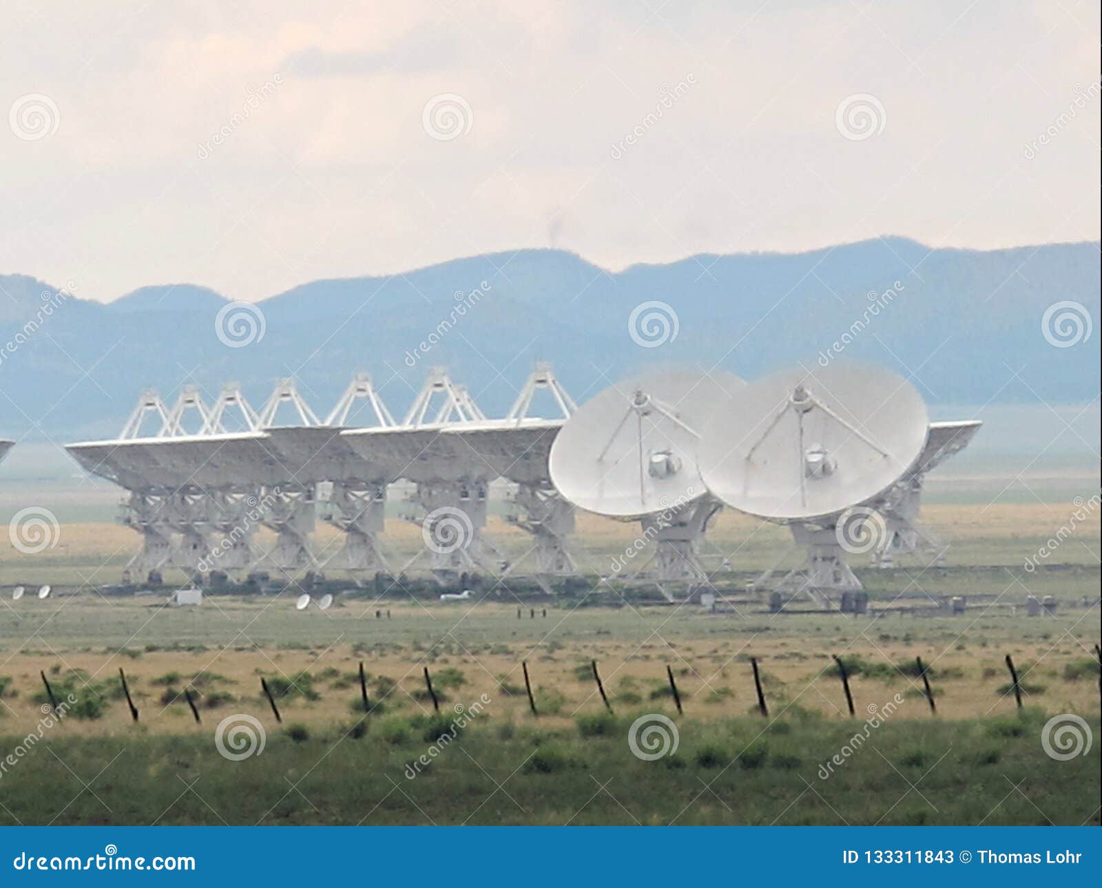 Very Large Array Antennas in New Mexico Stock Image - Image of search ...