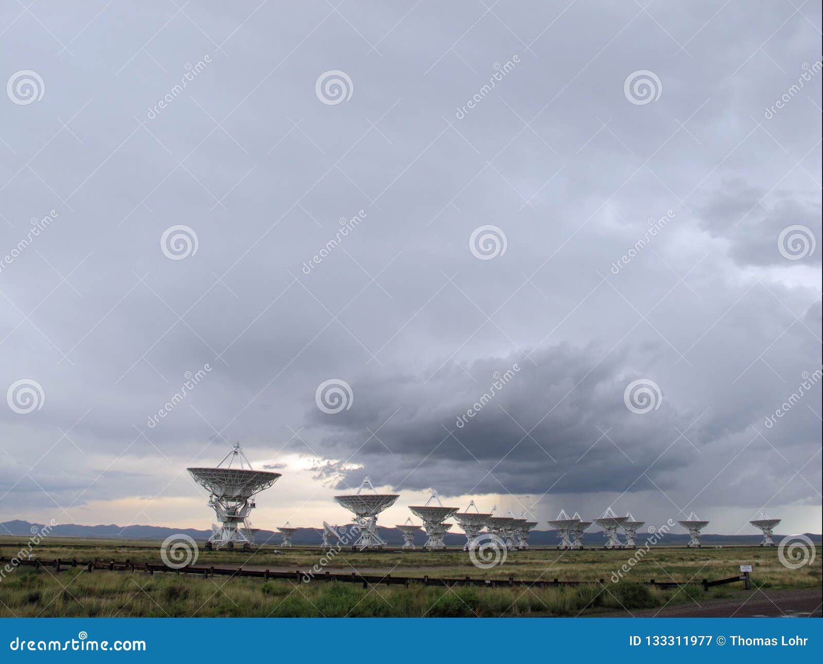Very Large Array Antennas in New Mexico Stock Image - Image of ...