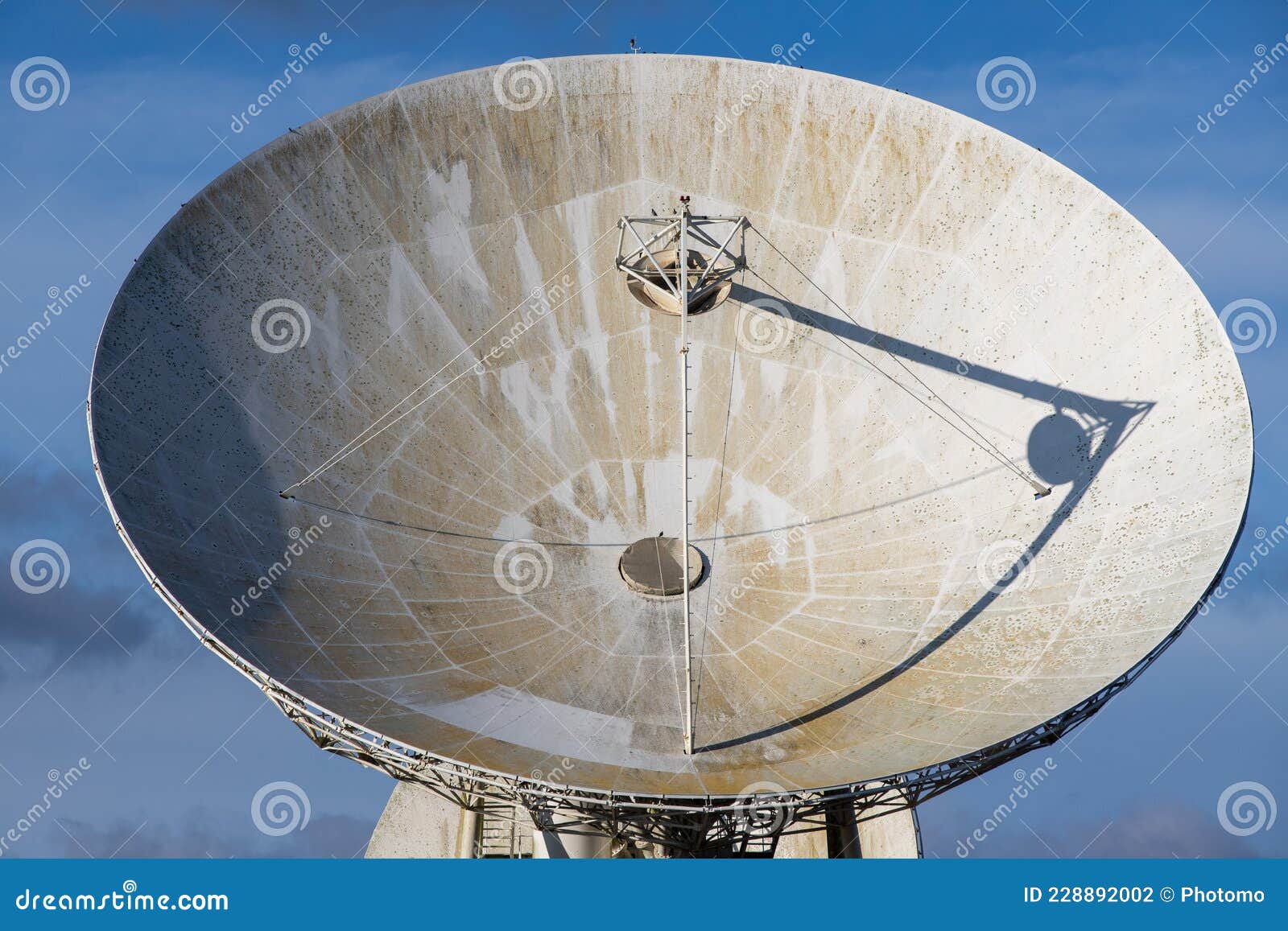 Large Satellite Parabolic Antenna Stock Photo - Image of antenna ...