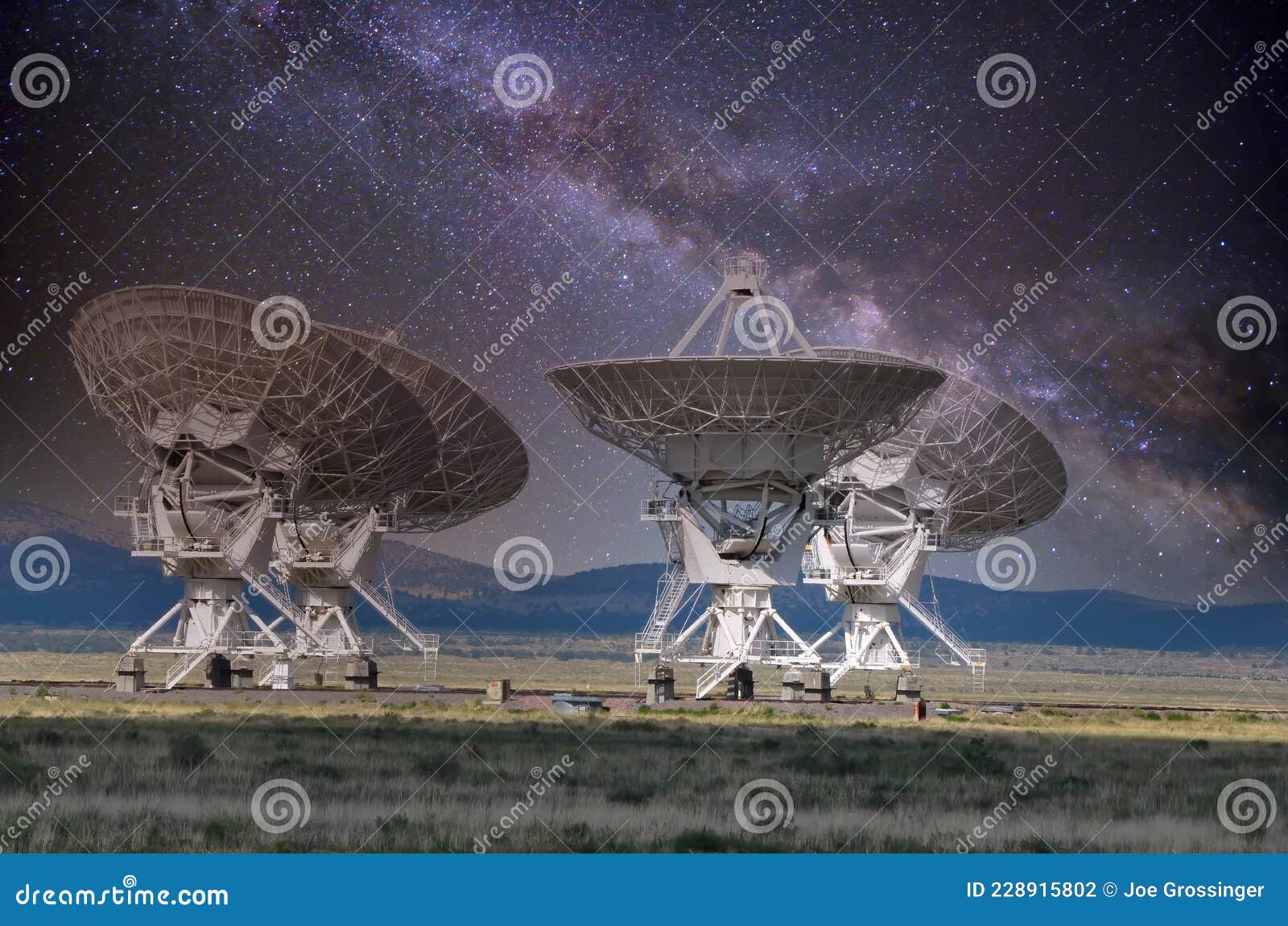 Very Large Array in the New Mexico Desert Stock Photo - Image of dish ...