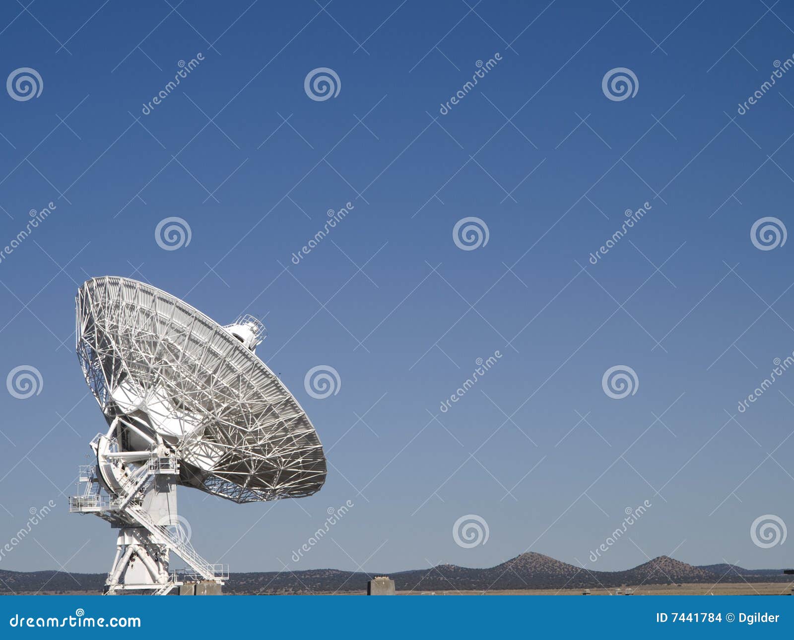 Very Large Array Radio Telescope Stock Photo - Image of mountains ...
