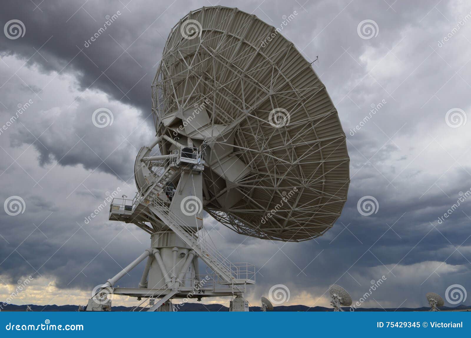 Very Large Array Satellite Dishes, USA Stock Image - Image of ...