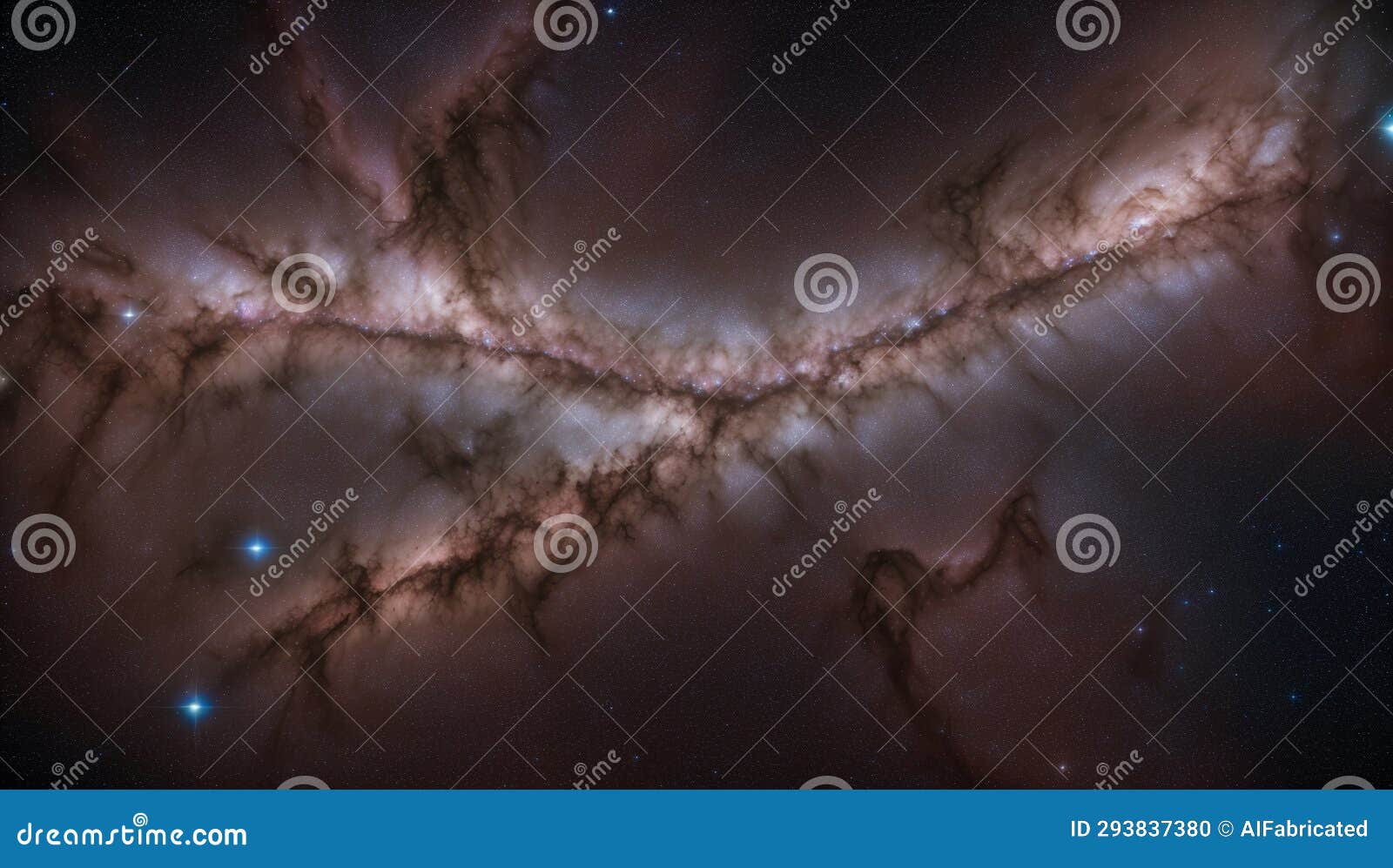 A Very Large Cluster of Stars in the Night Sky Stock Illustration ...