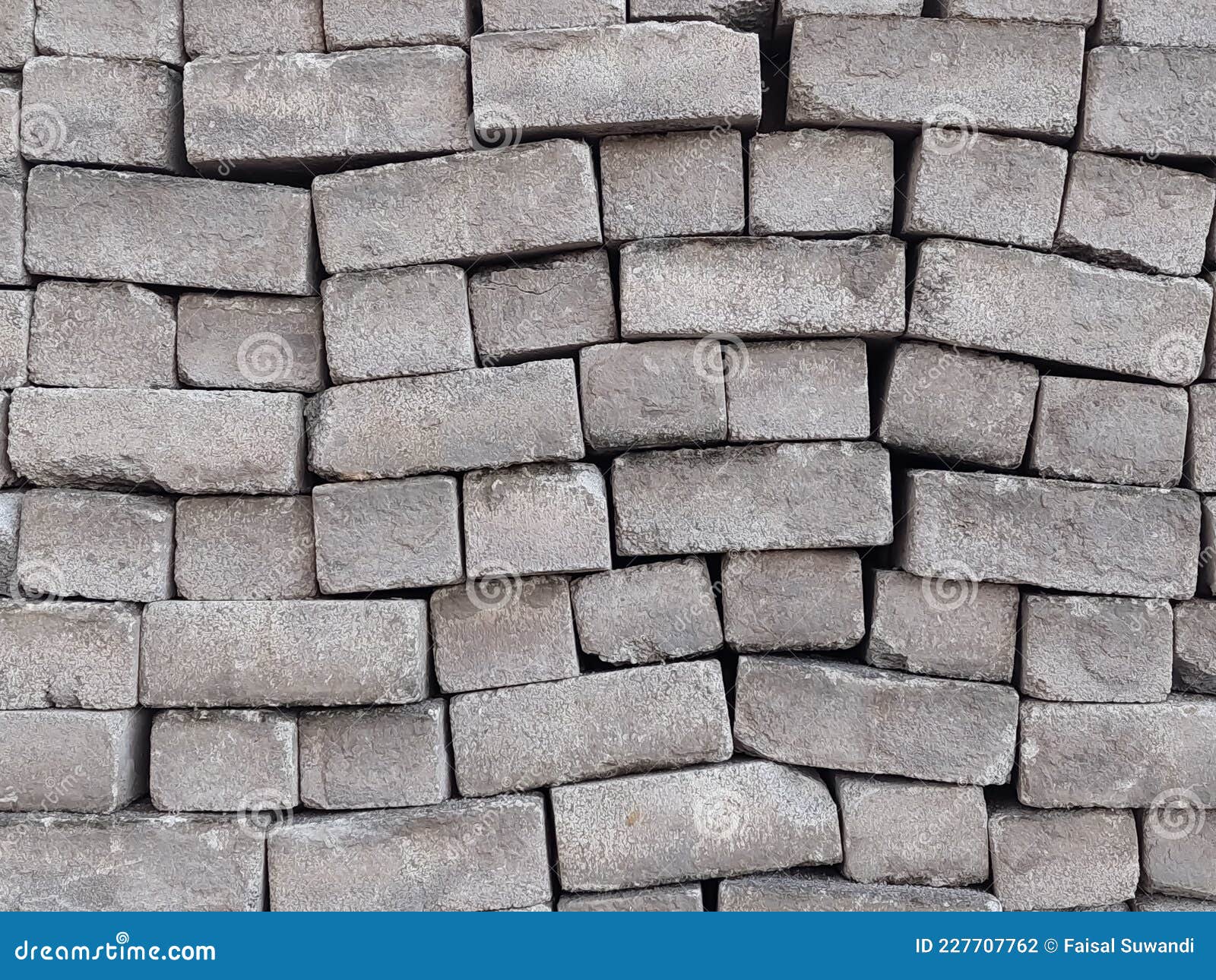 Very Large Number of Irregularly Arranged Bricks Stock Photo - Image of ...