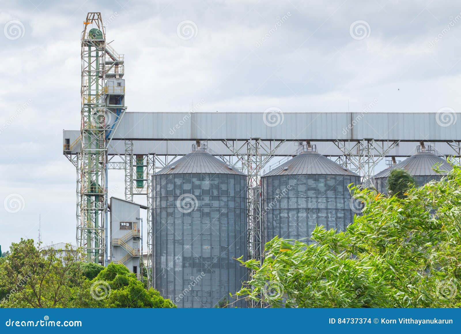 Large Silo Outdoor with Space Stock Photo - Image of industrial ...