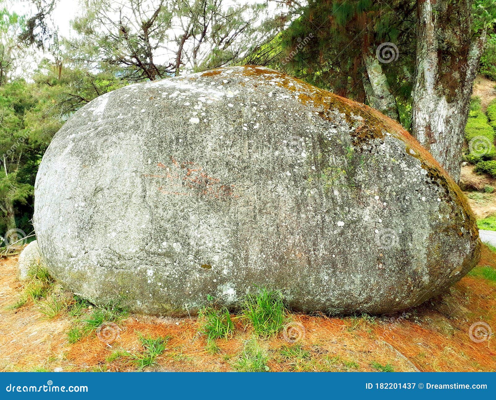 Very Large Stone on Dirt Ground Stock Image - Image of rural, stillness ...