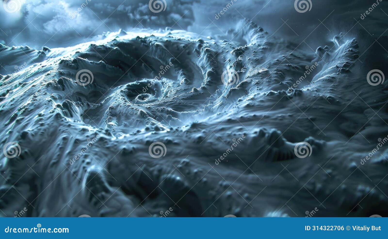 Massive Wave Surging in Ocean. Generative AI Stock Photo - Image of ...