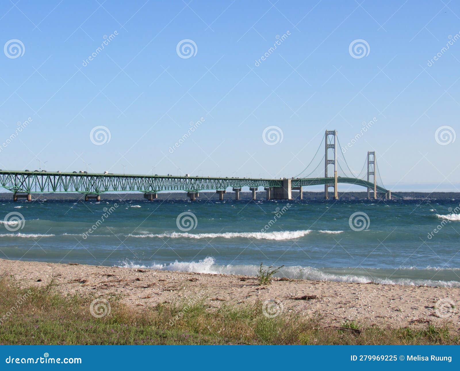 A Very Long Bridge in the Middle of the Sea Stock Image - Image of sand ...