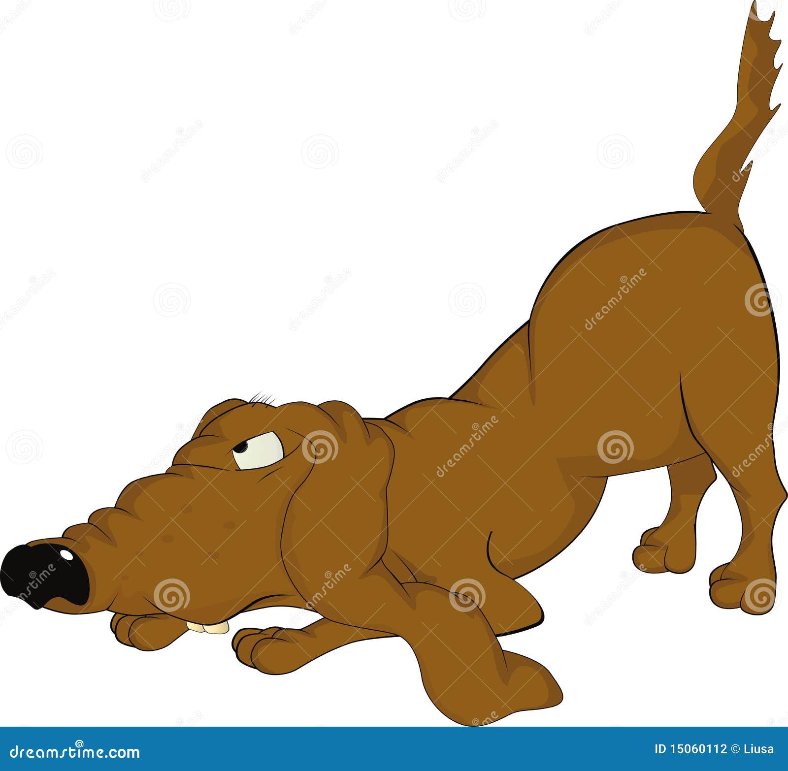 Very Malicious Dog Vector Illustration | CartoonDealer.com #15060112