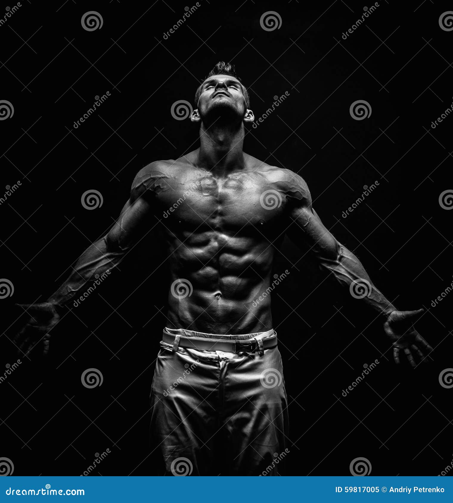 Very Muscular Handsome Athletic Man Royalty-Free Stock Photography ...
