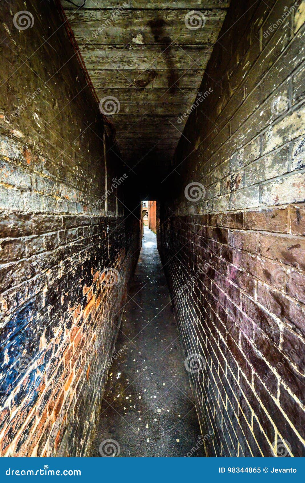 A Very Narrow Brick Tunnel in Northampton Uk Editorial Image - Image of ...