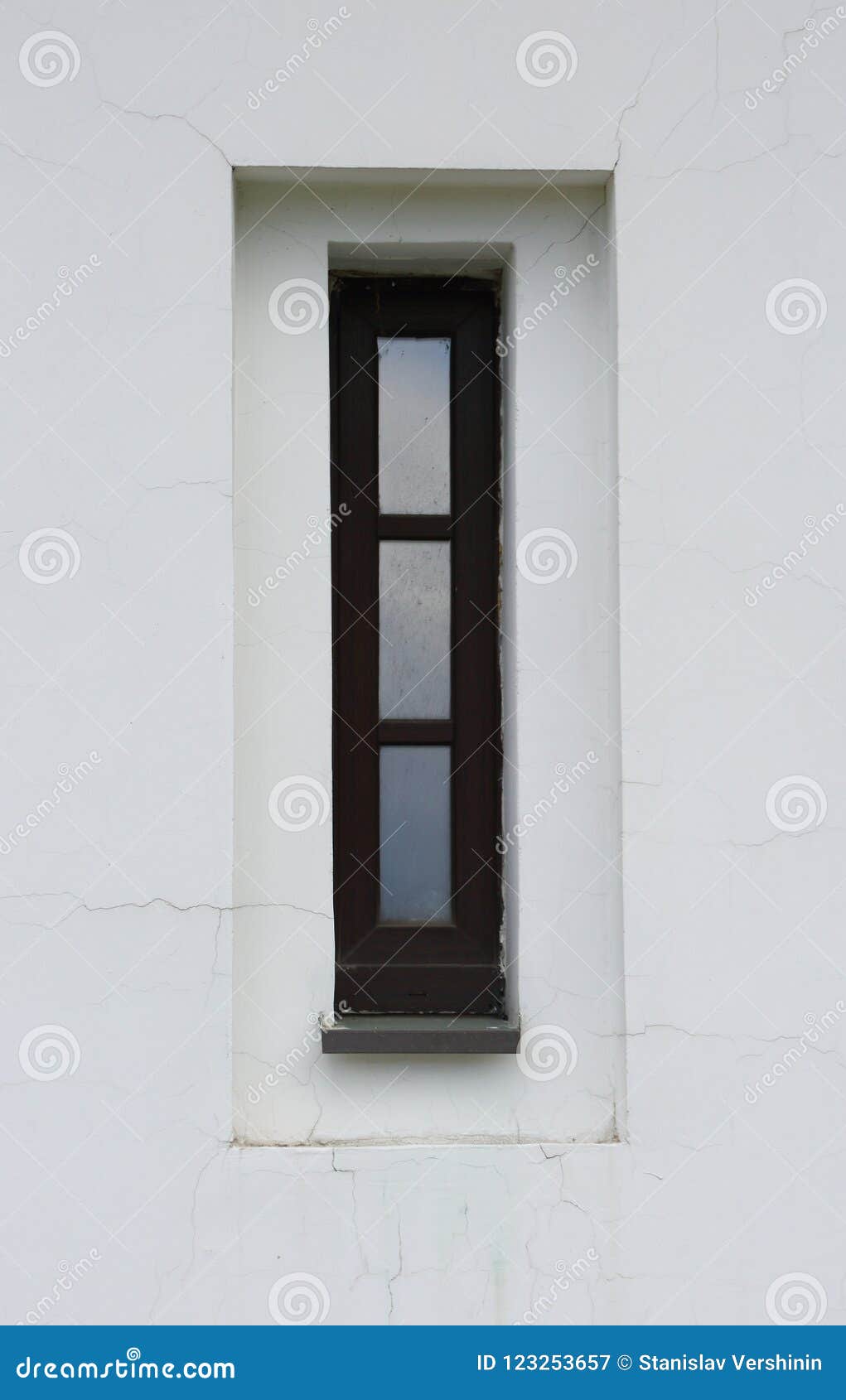 Very narrow window stock image. Image of narrow, wall - 123253657