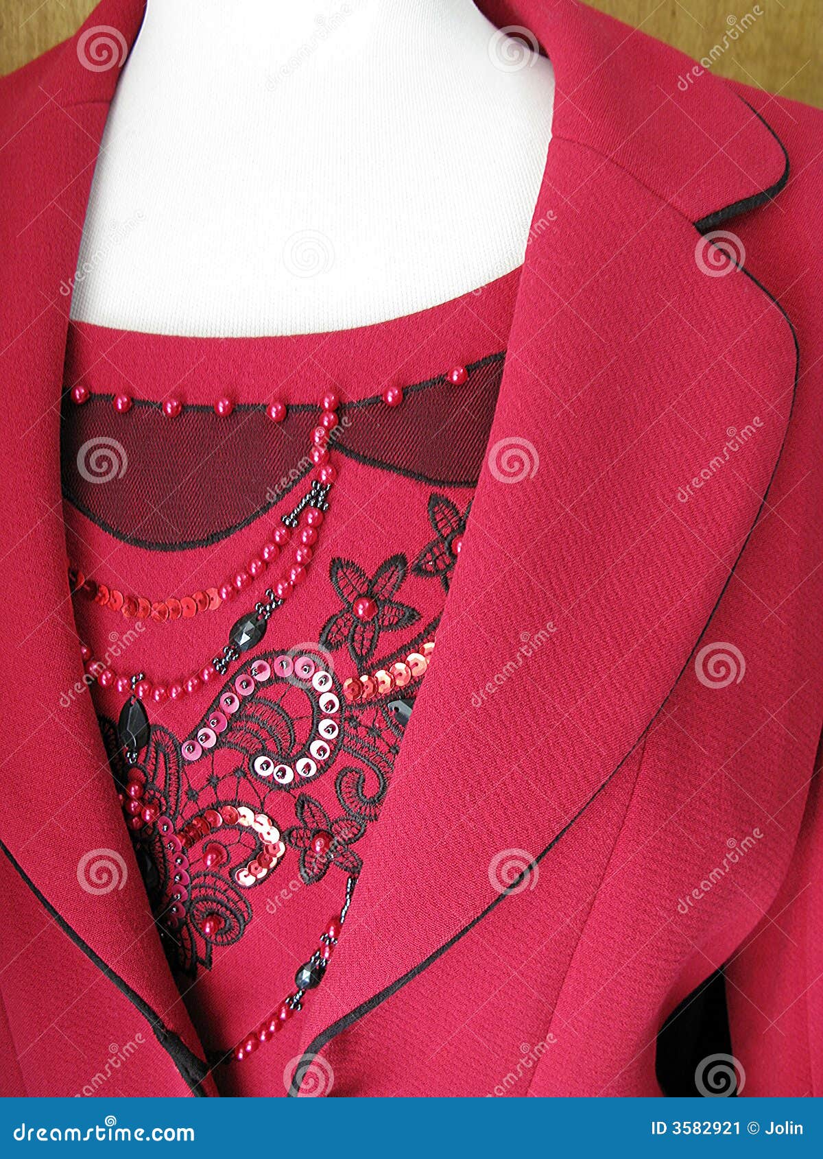 Very nice dress in red stock image. Image of display, luxury - 3582921