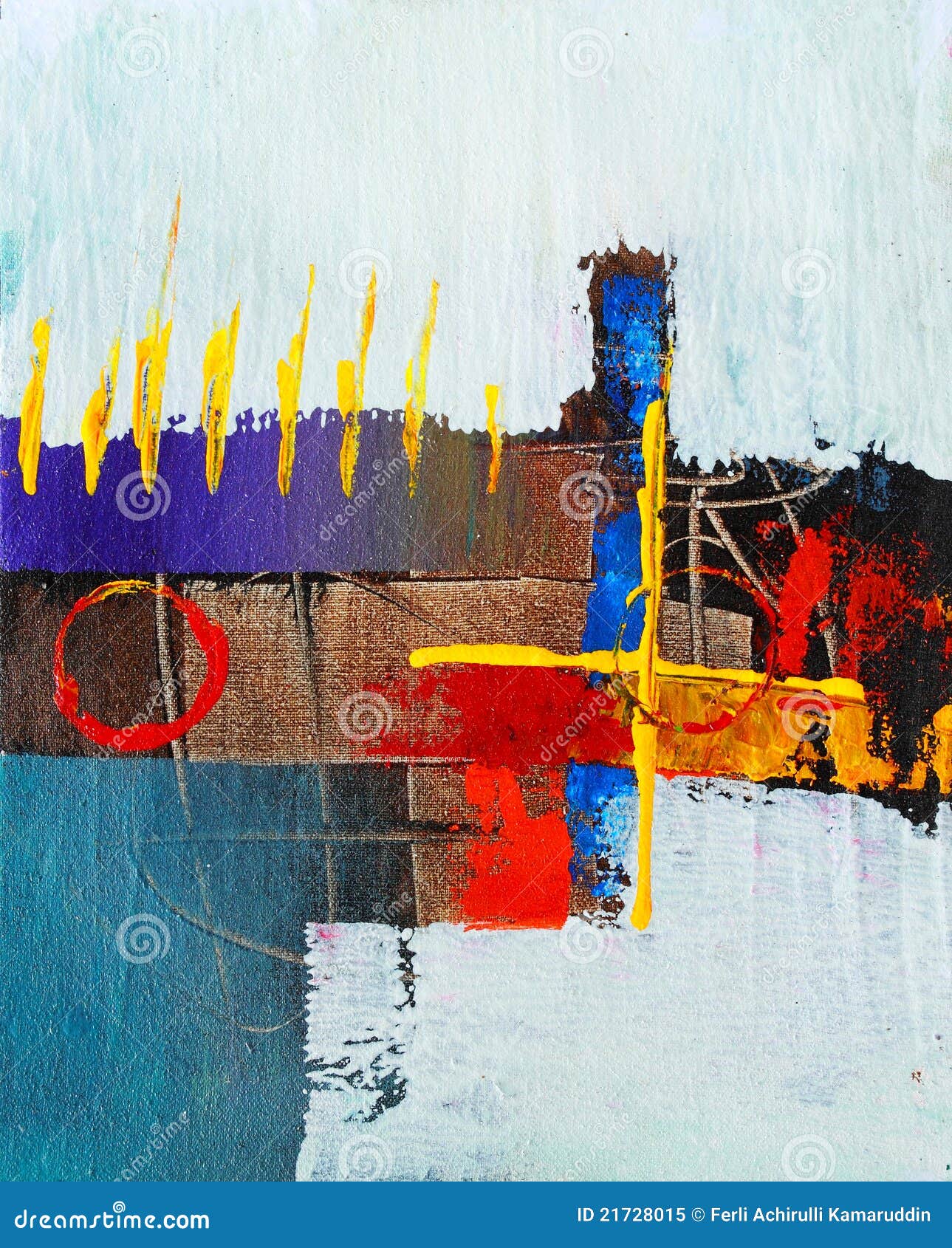 Abstract Painting, Modern Art Movement Background. The Background Color ...