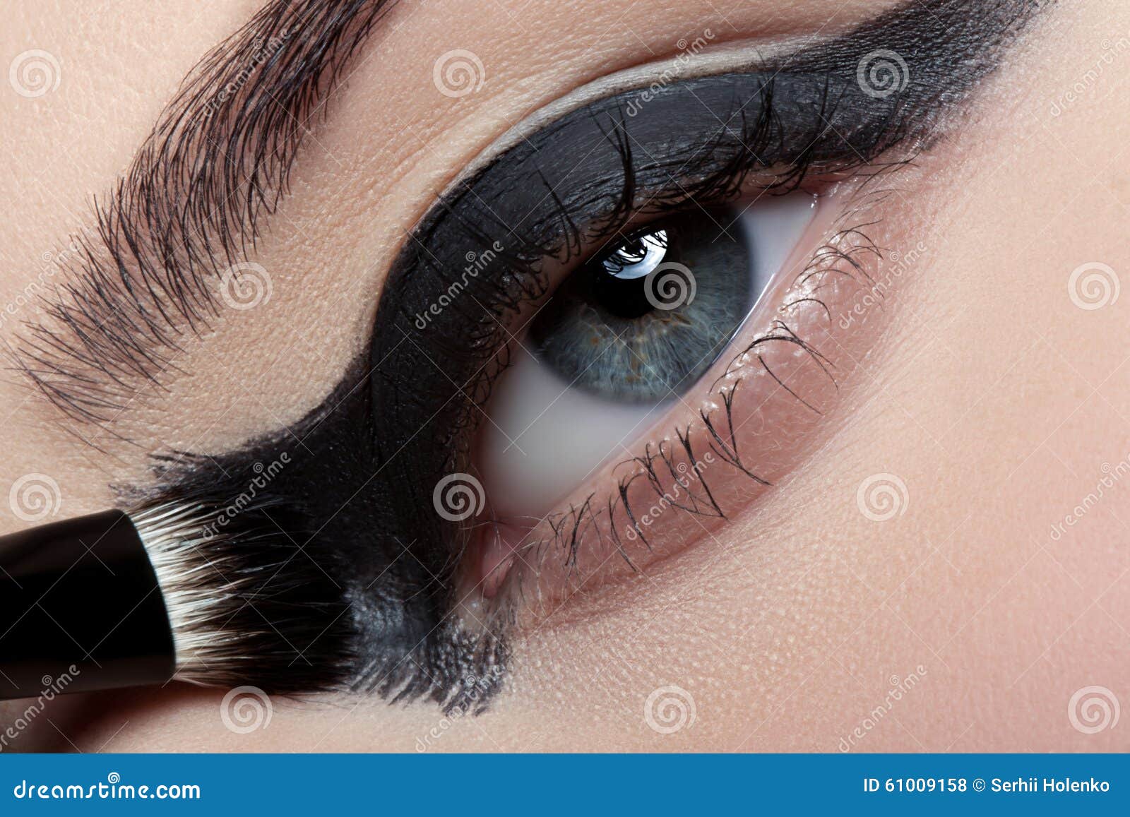 Very nice makeup. stock photo. Image of eyelashes, makeup - 61009158