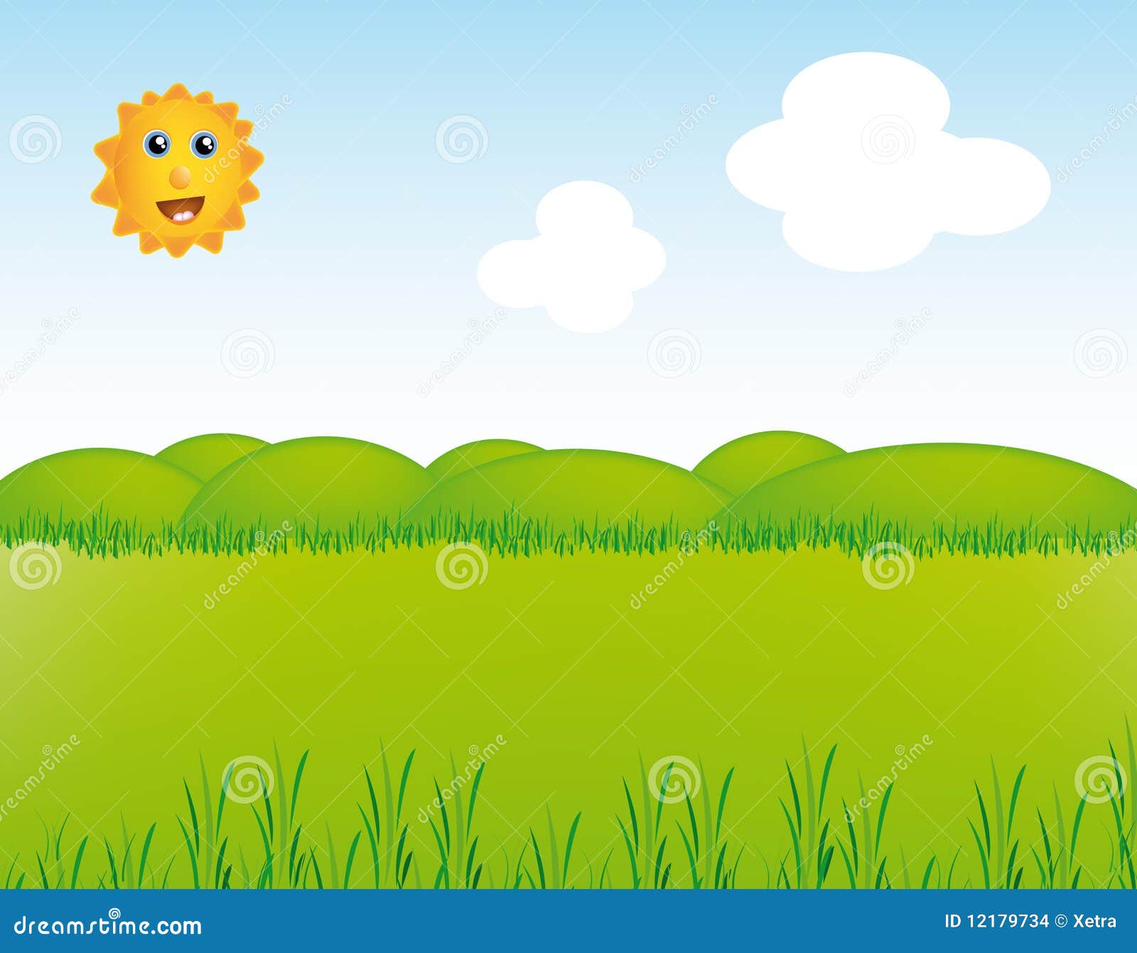 Very nice VECTOR landscape stock vector. Illustration of light - 12179734