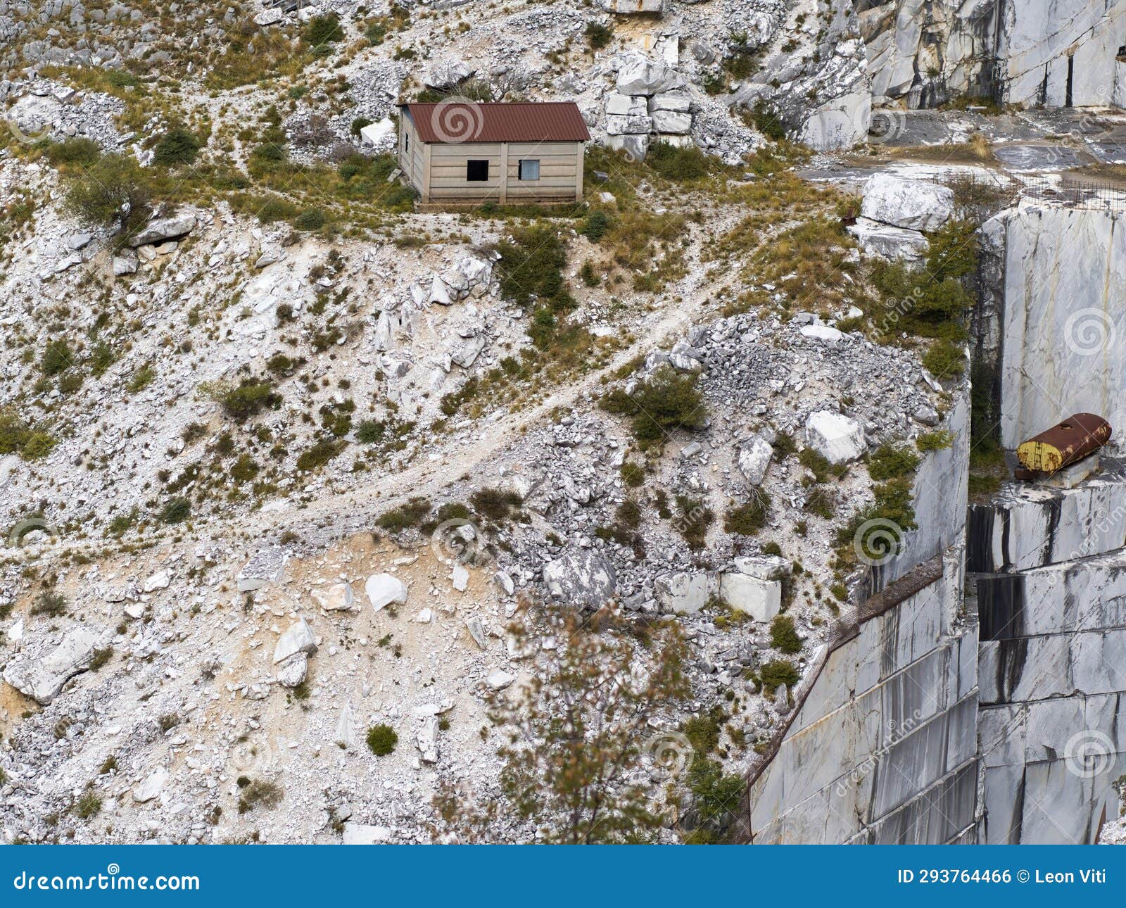 Very Nice View of Massa Marble Quarry Stock Photo - Image of scenic ...