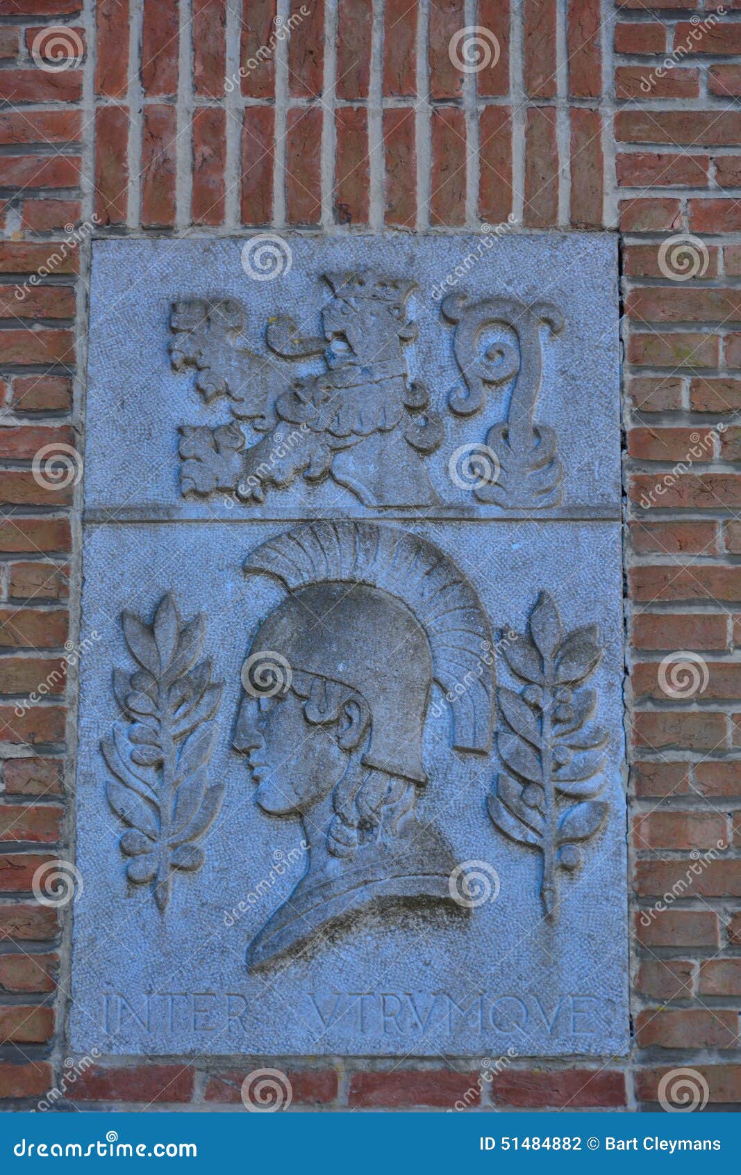 Bas-relief Of A Roman Centurion Driving A Chariot Stock Photo ...