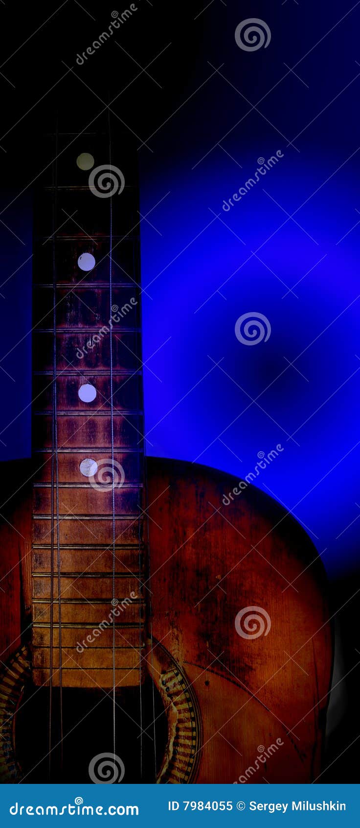 Very old blues guitar stock image. Image of antique, grunge - 7984055