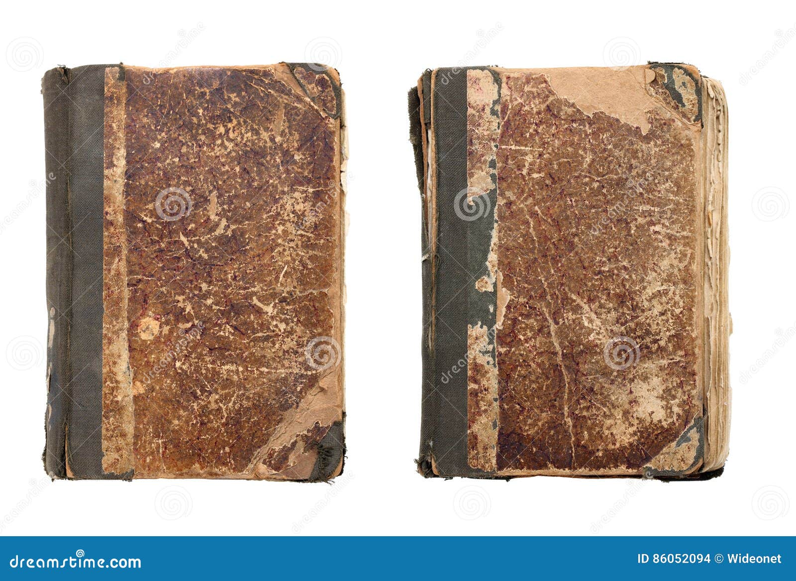 Very Old Book Isolated on White Background Stock Photo - Image of ...