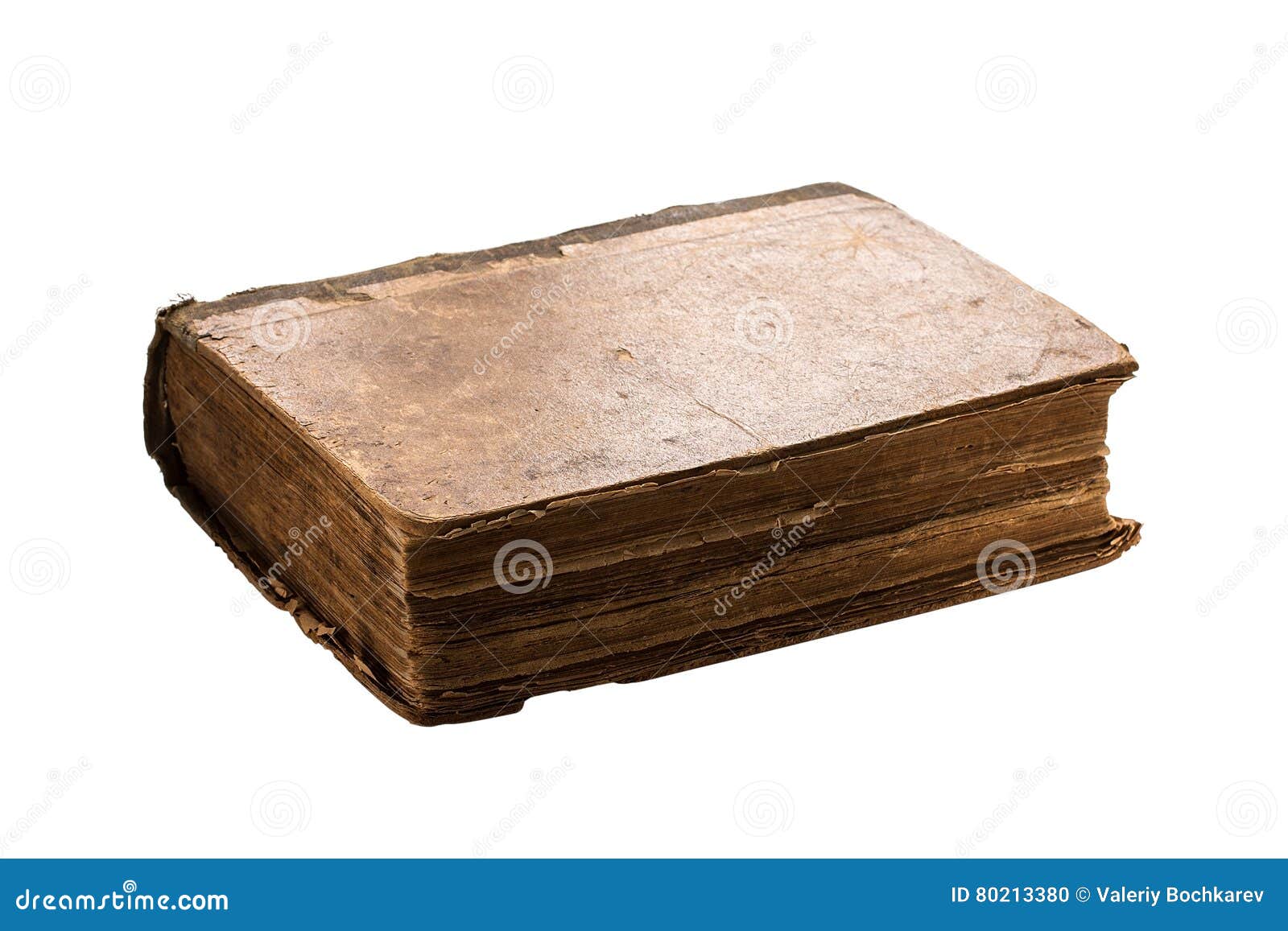 Very Old Book Isolated on White. Stock Photo - Image of historical ...