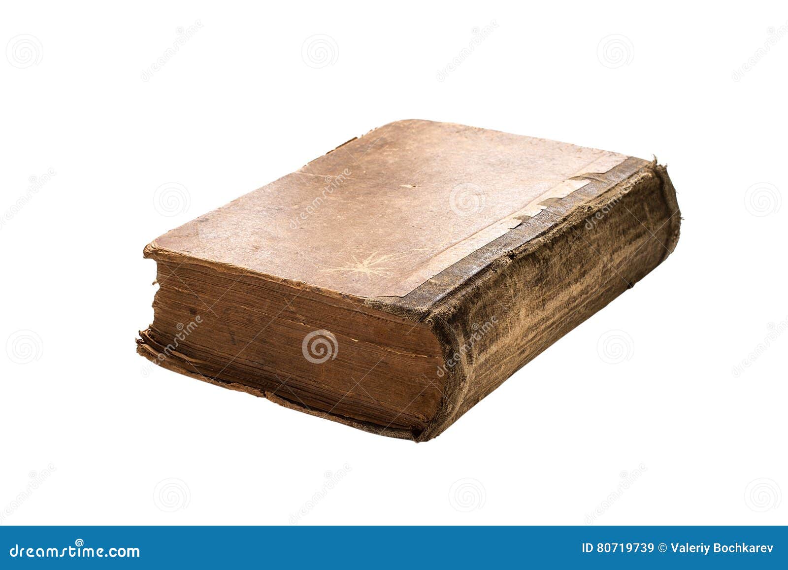 Very Old Book Isolated on White Stock Image - Image of education ...