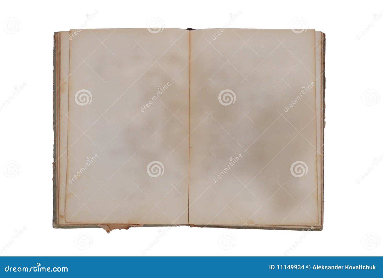 Very Old Book with Two Blank Pages Stock Photo - Image of antique ...