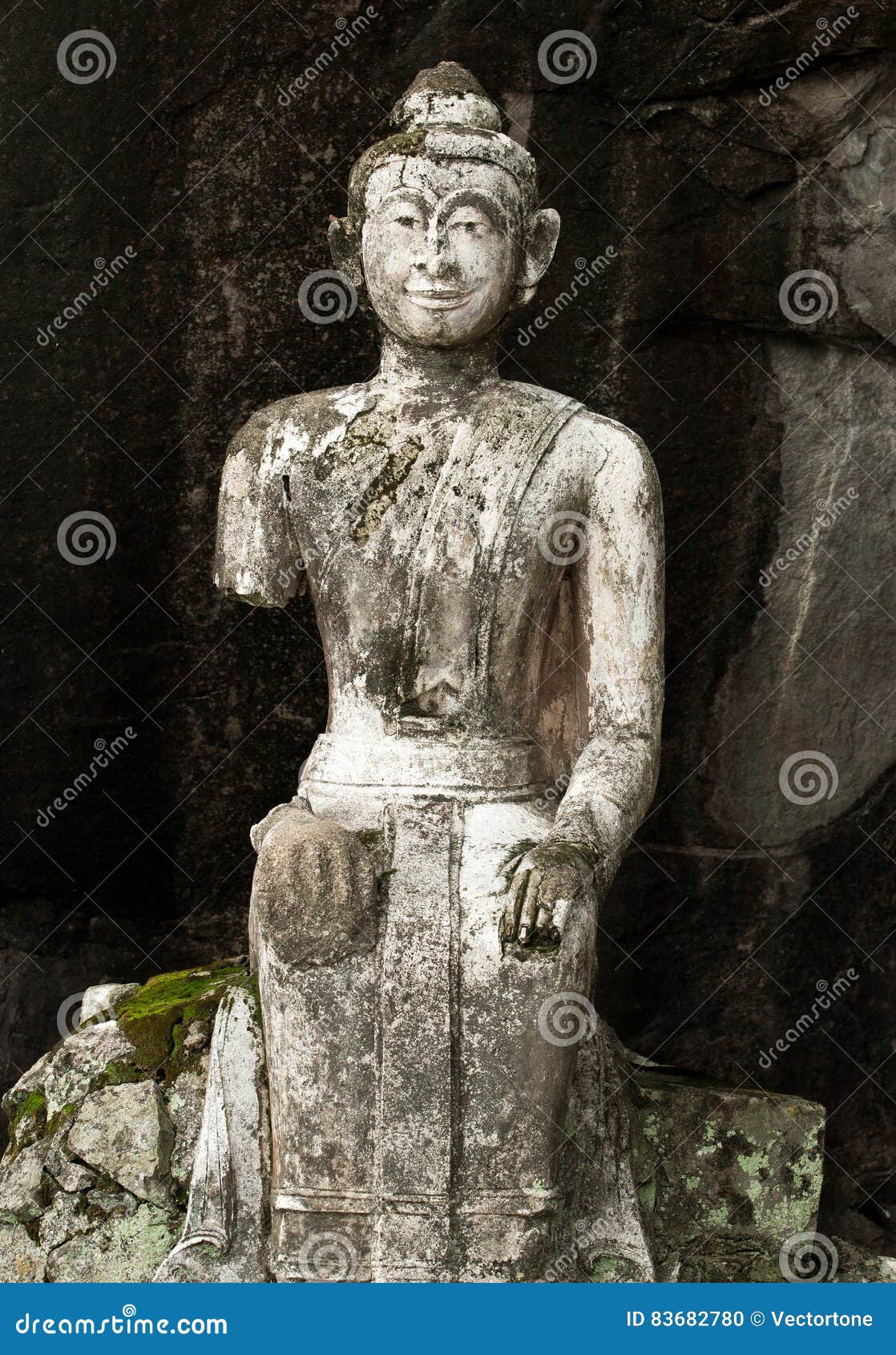 Very old buddha statue. stock photo. Image of oriental - 83682780
