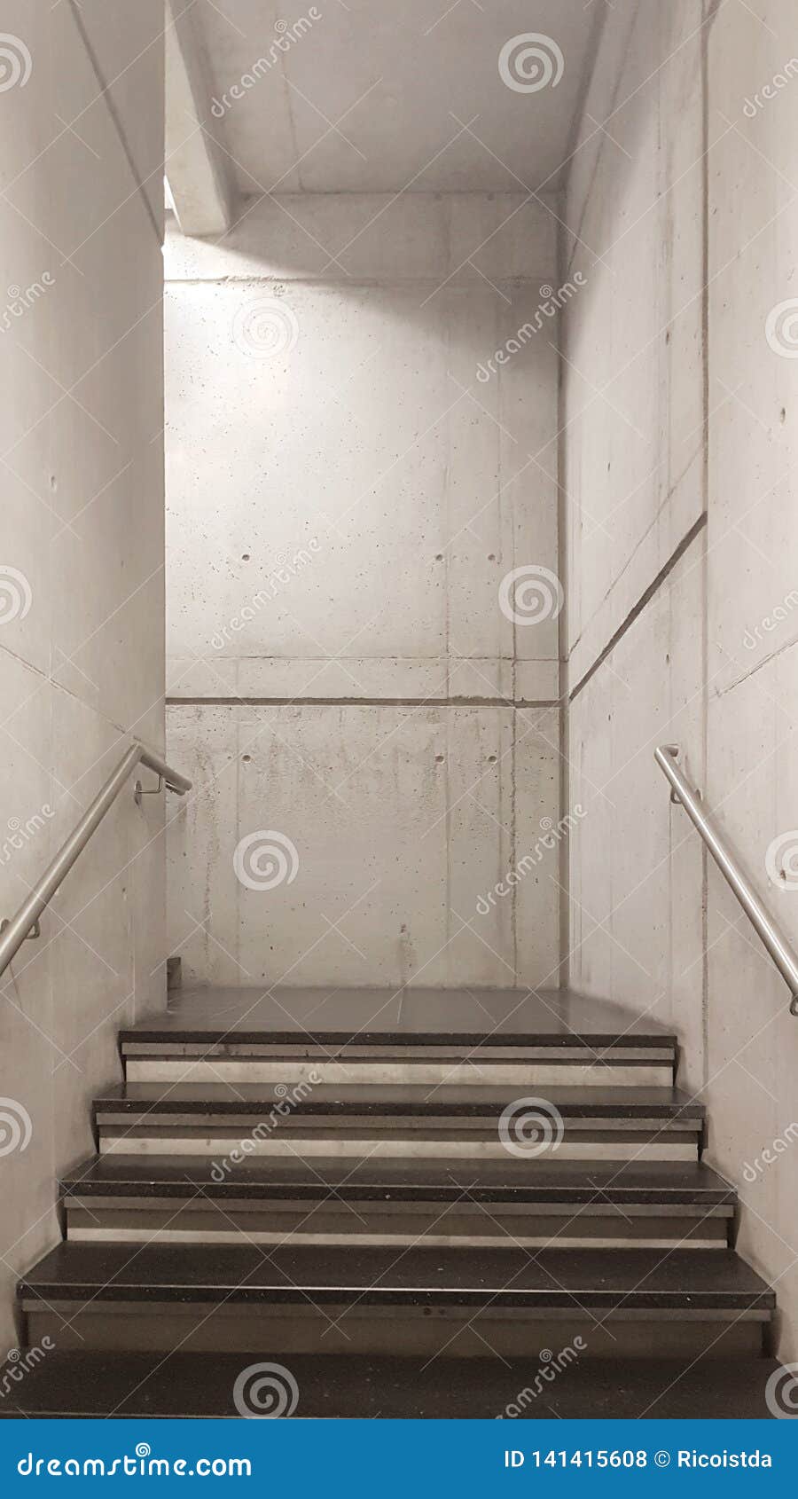 Bunker Stairs Made of Concrete Stock Photo - Image of bunker, house ...