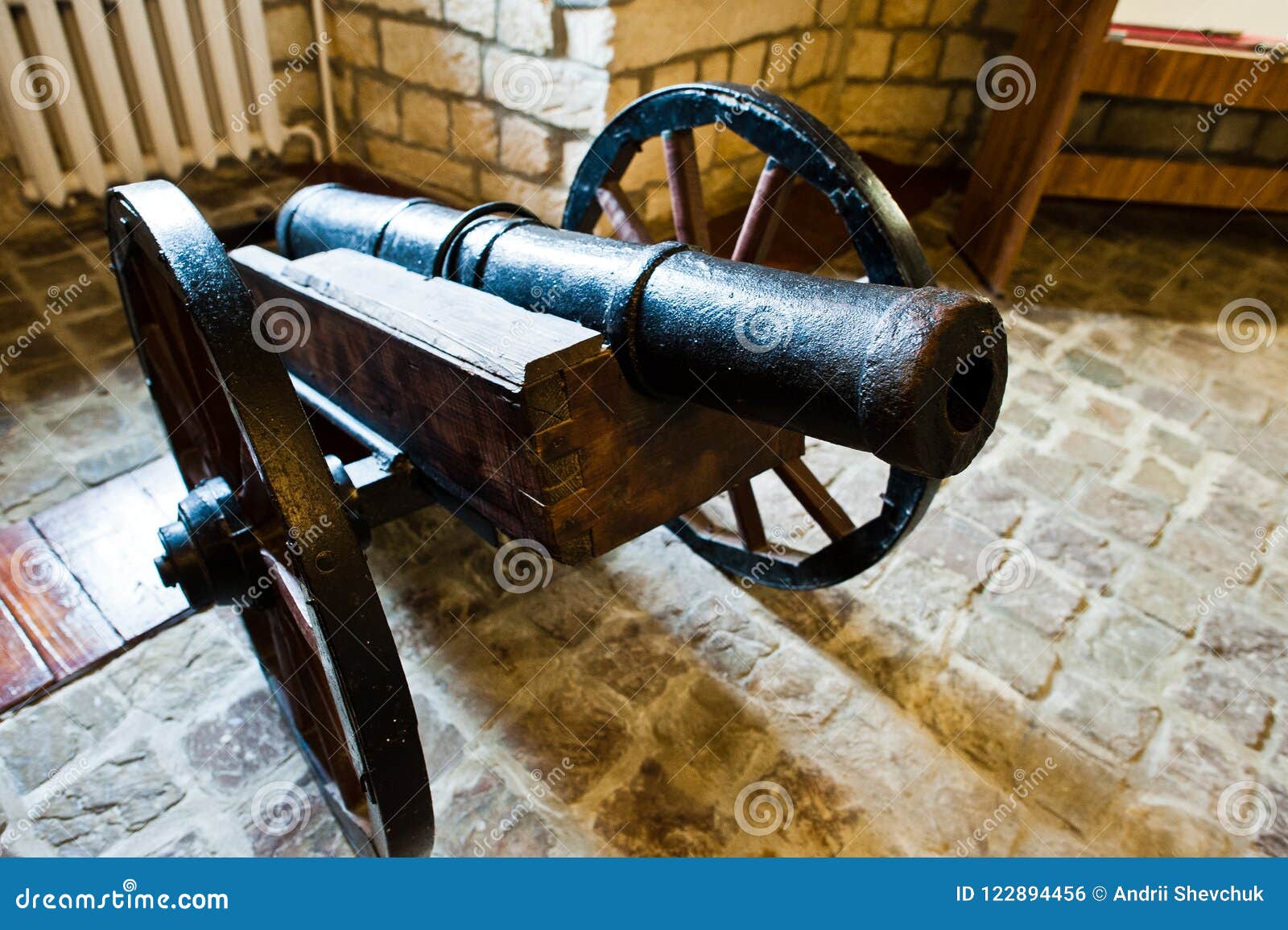 Very Old Cannon Made of Iron in Museum. Editorial Photo - Image of ...