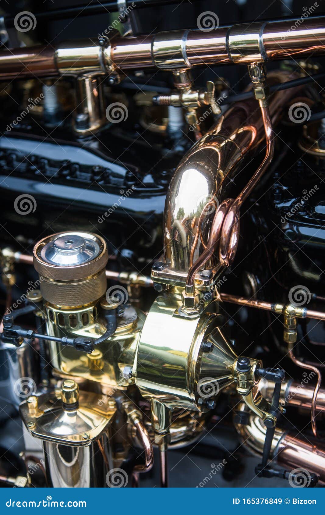 Very old car engine stock image. Image of obsolete, iron - 165376849