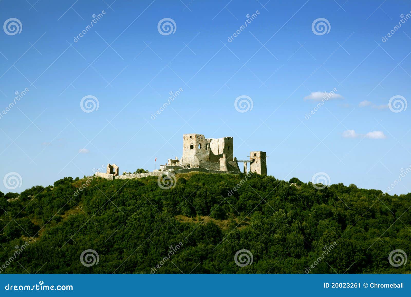 Very Old Castle of Visegrad Stock Image - Image of green, castle: 20023261