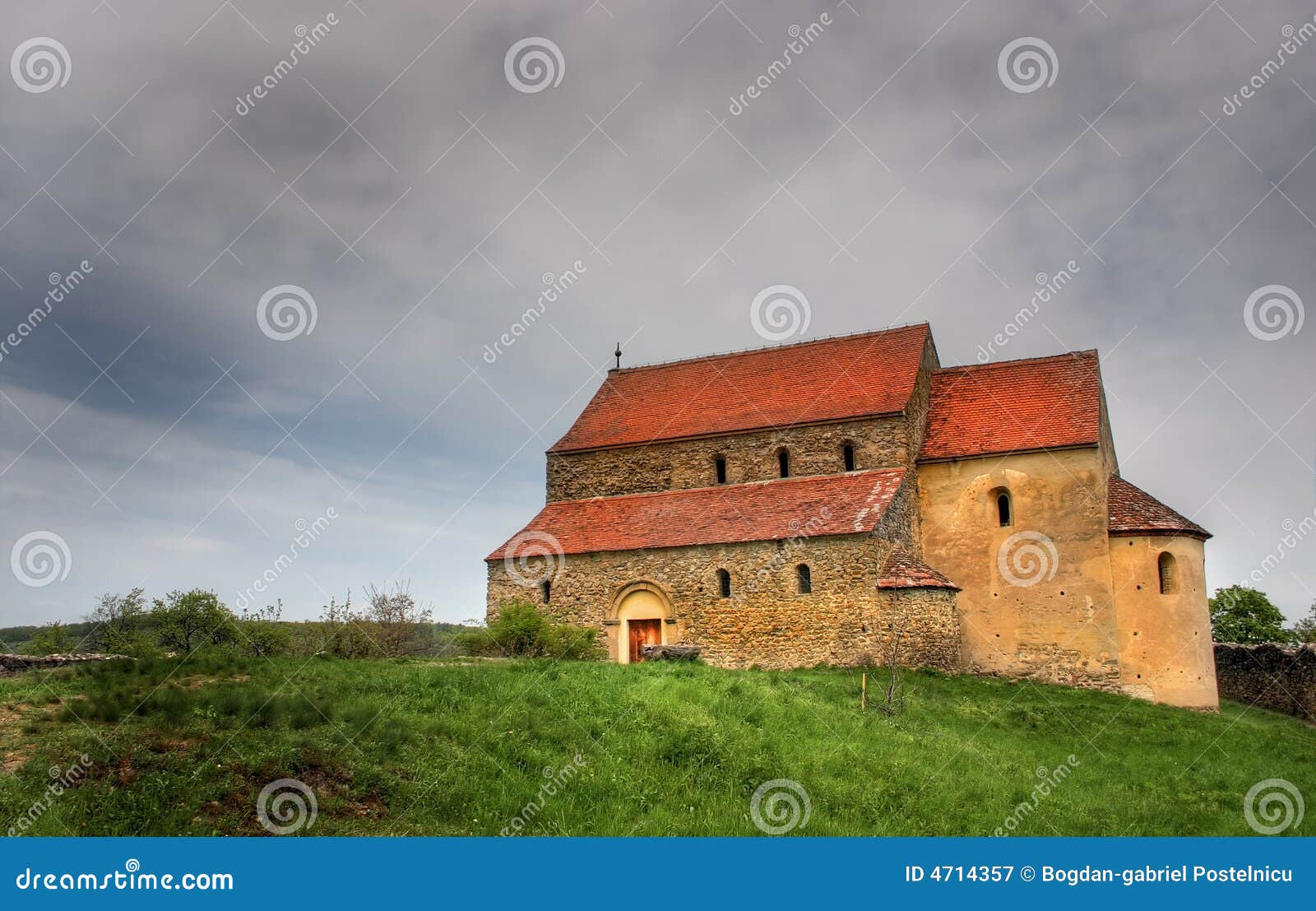 Very old Catholic church stock image. Image of nature - 4714357