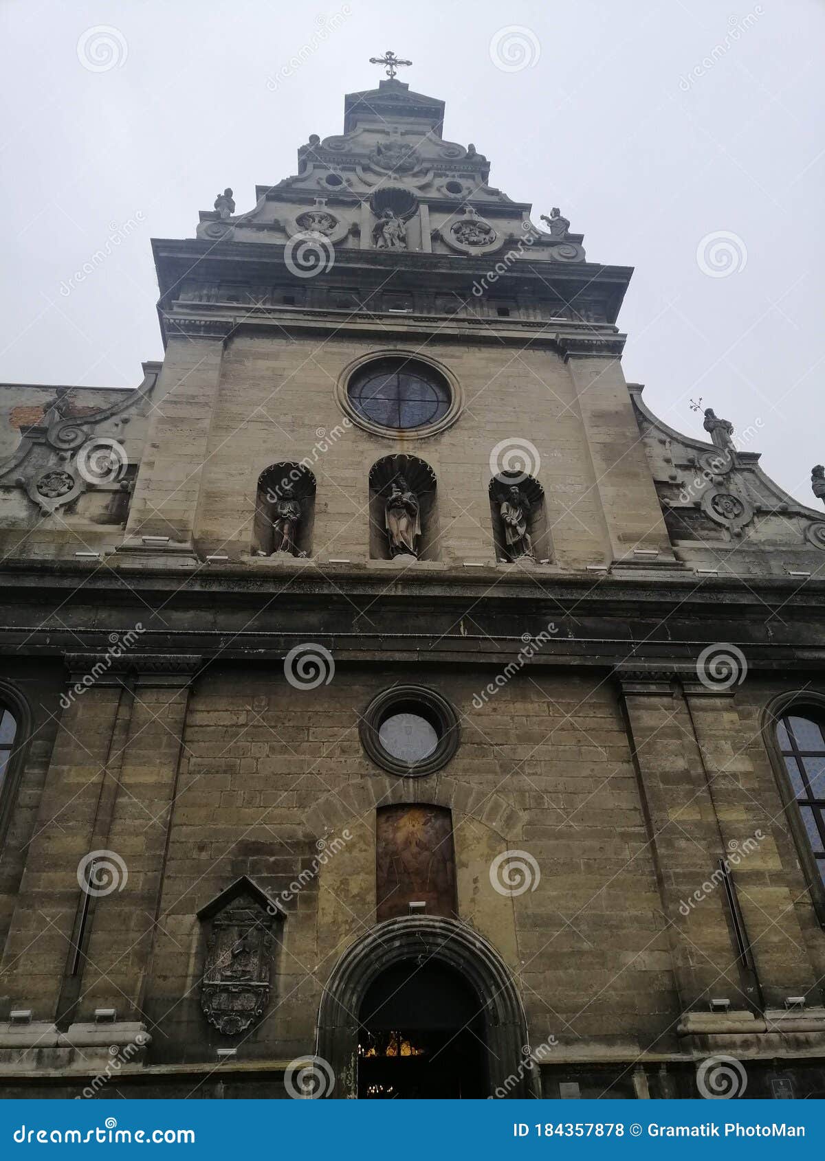 A Very Old Church in the New World Stock Photo - Image of chapel, arch ...